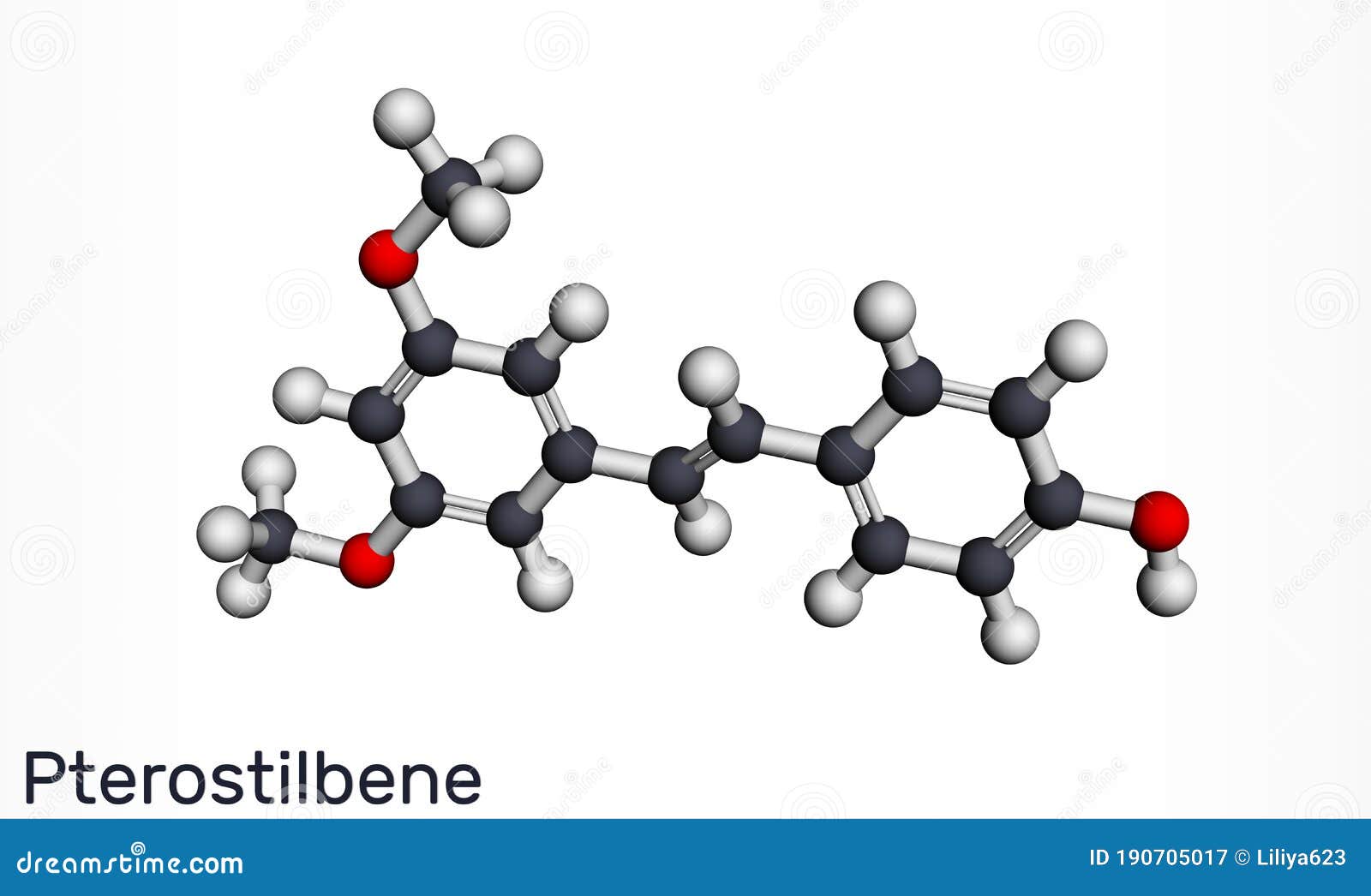 Pterostilbene, Stilbenoid Molecule. it Has a Role As Metabolite ...
