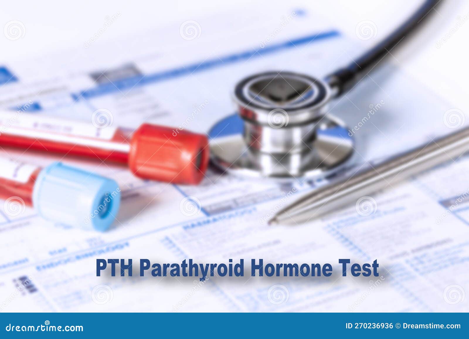 PTH Parathyroid Hormone Test Testing Medical Concept. Checkup List ...