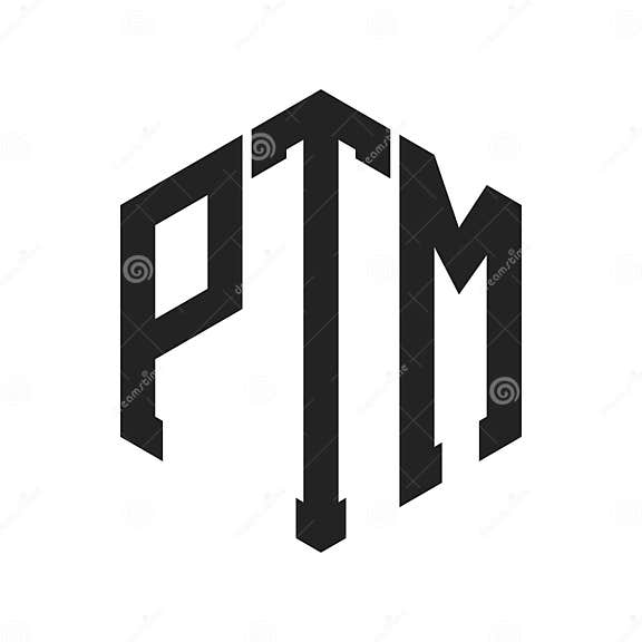 PTM Logo Design. Initial Letter PTM Monogram Logo Using Hexagon Shape ...