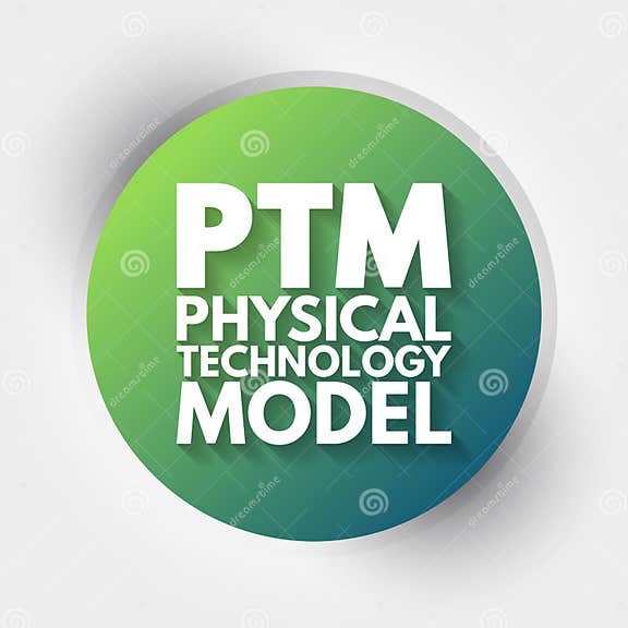 PTM - Physical Technology Model Acronym, Concept Background Stock ...