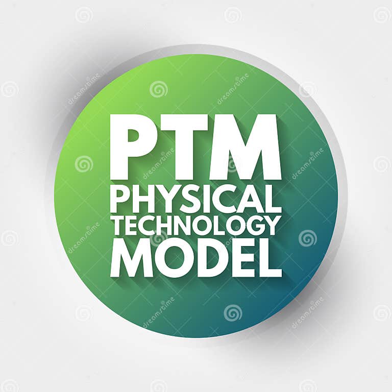 PTM - Physical Technology Model Acronym, Concept Background Stock ...