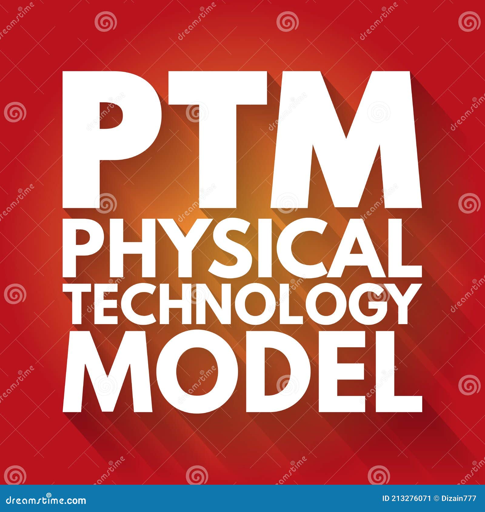 PTM - Physical Technology Model Acronym, Concept Background Stock Photo ...
