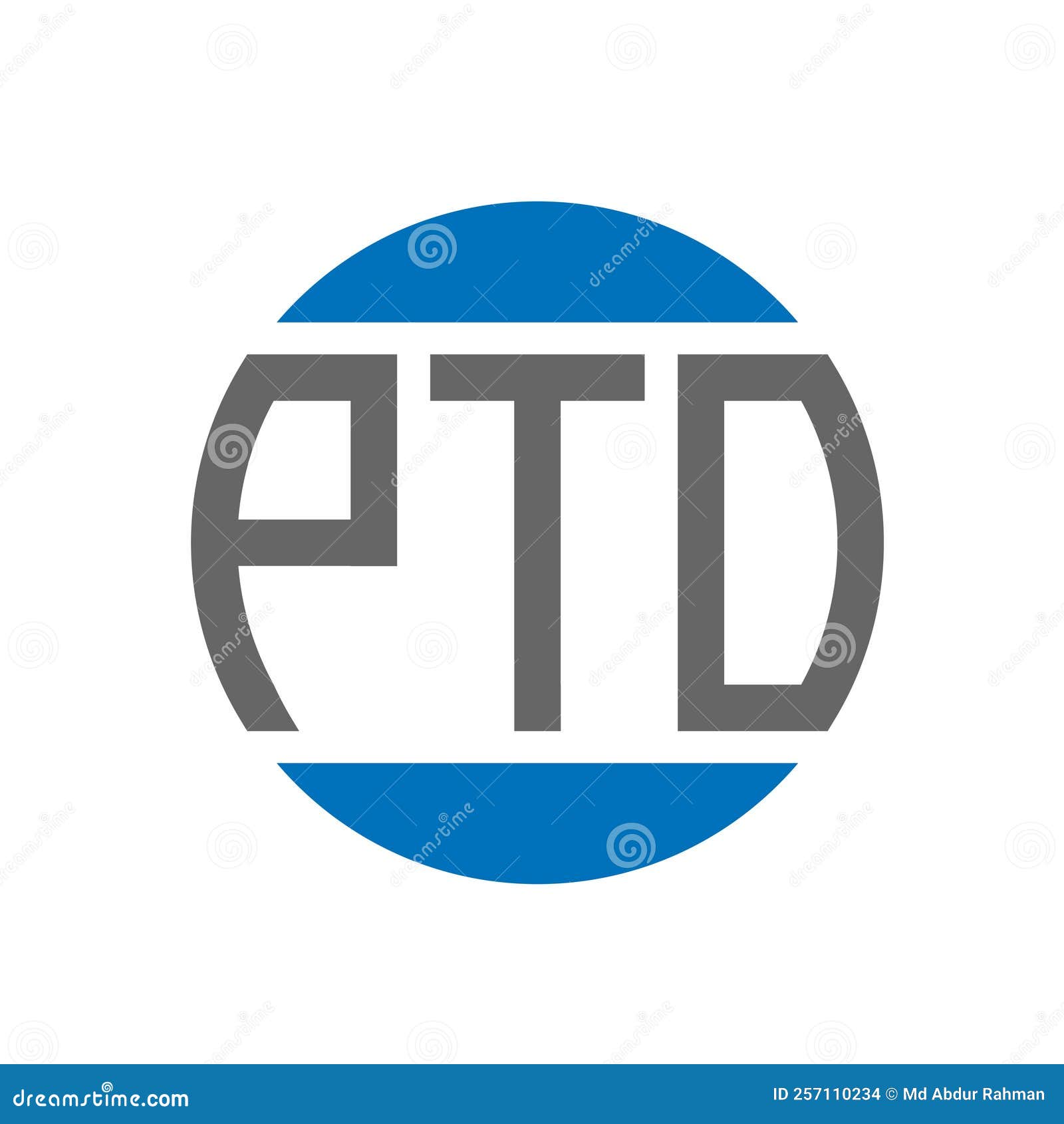 PTO Letter Logo Design on White Background. PTO Creative Initials ...