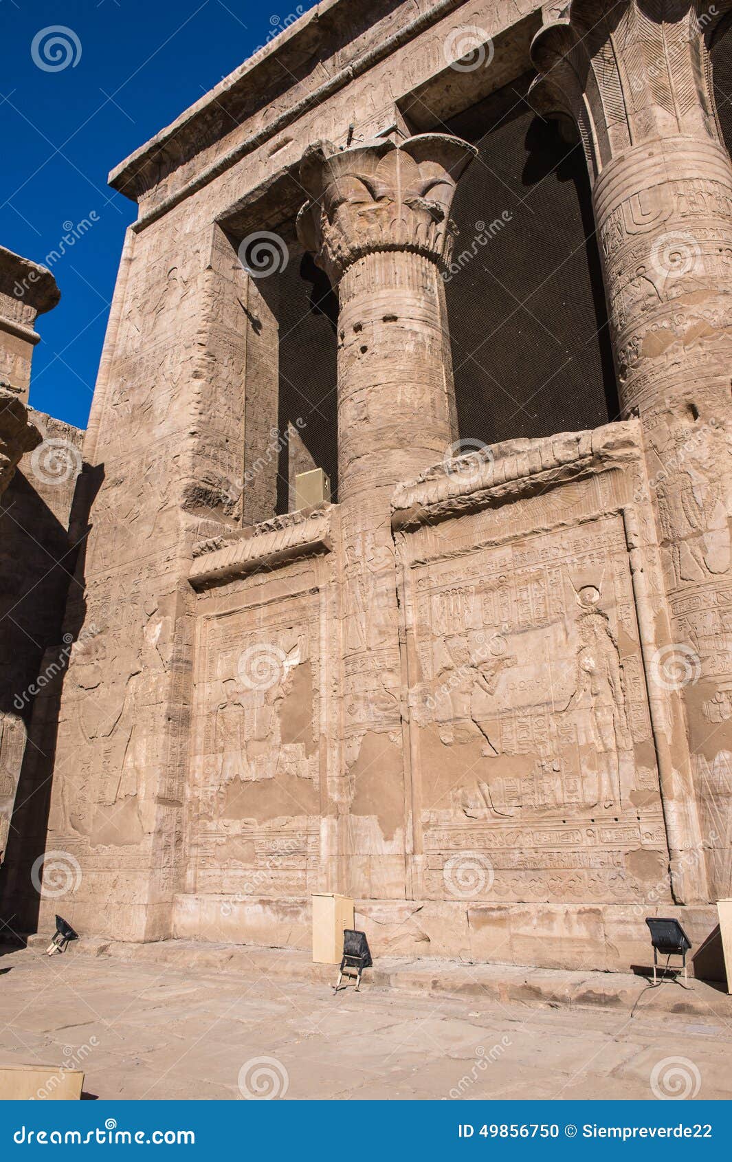 Ptolemaic Temple of Horus, Edfu, Egypt. Stock Photo - Image of africa ...