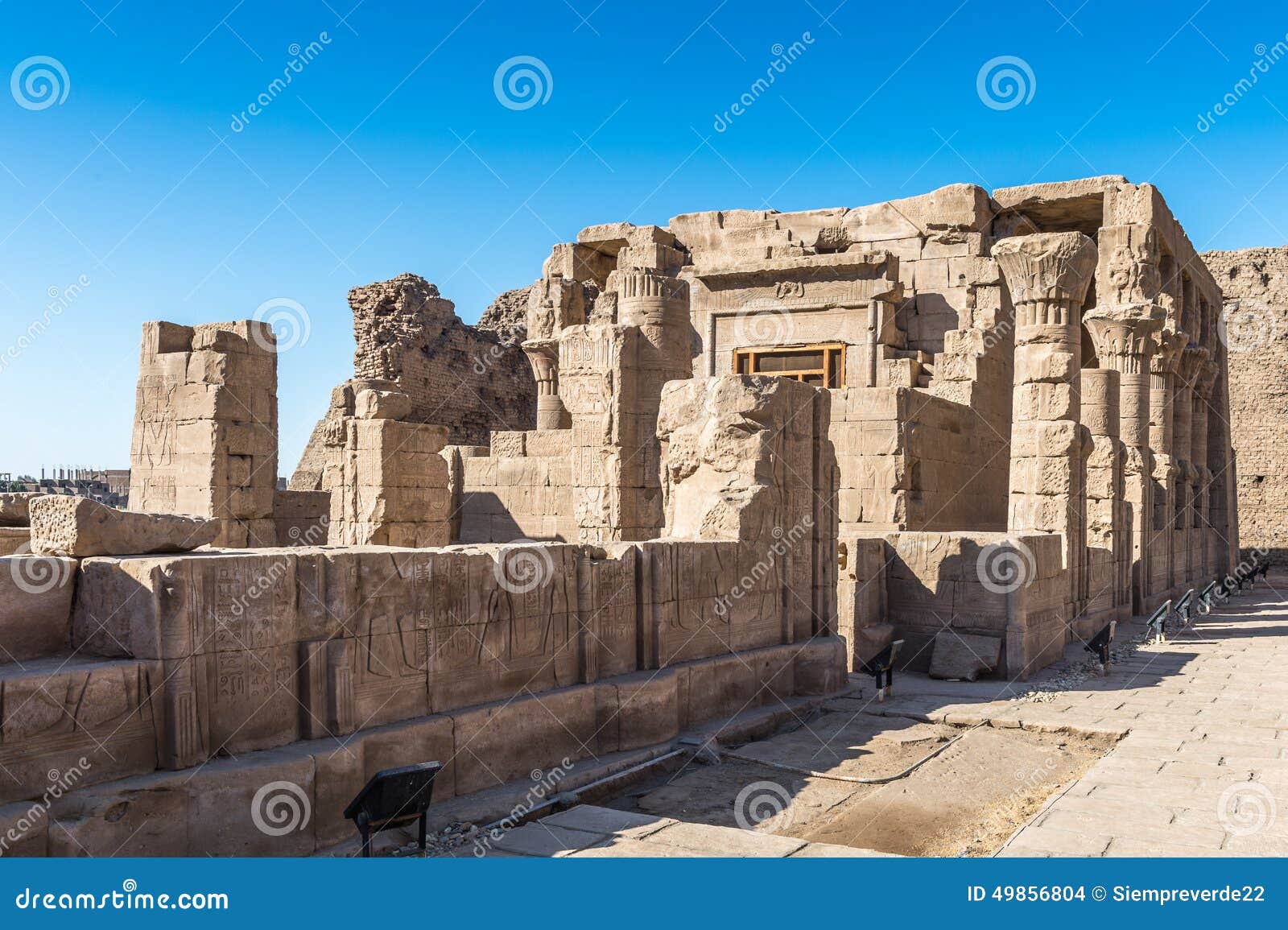 Ptolemaic Temple of Horus, Edfu, Egypt. Stock Photo - Image of egypt ...