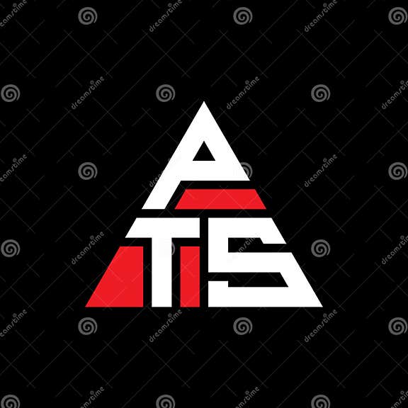PTS Triangle Letter Logo Design with Triangle Shape. PTS Triangle Logo ...