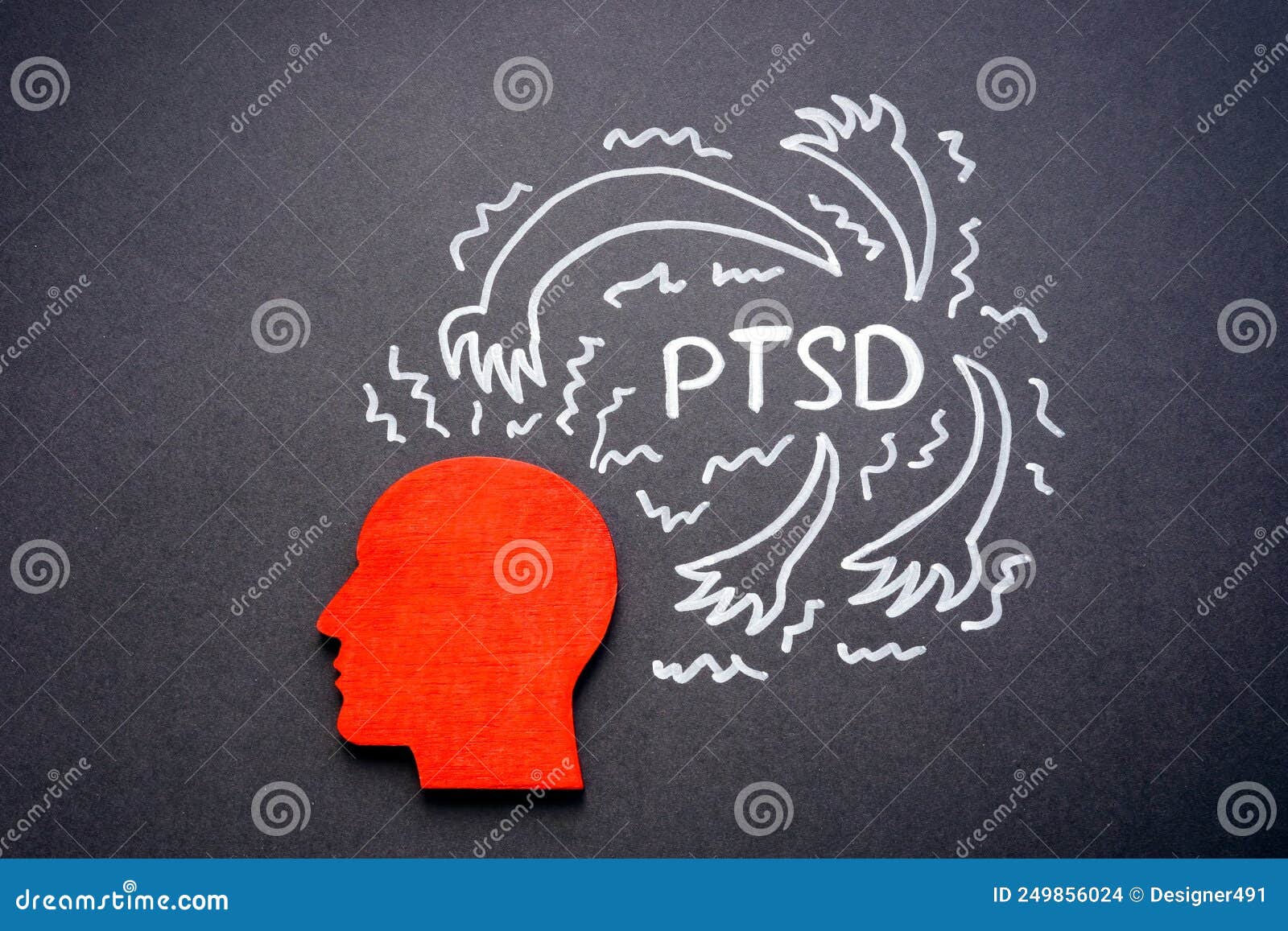 PTSD Concept Word Fire And Flame Background Royalty-Free Stock Image ...
