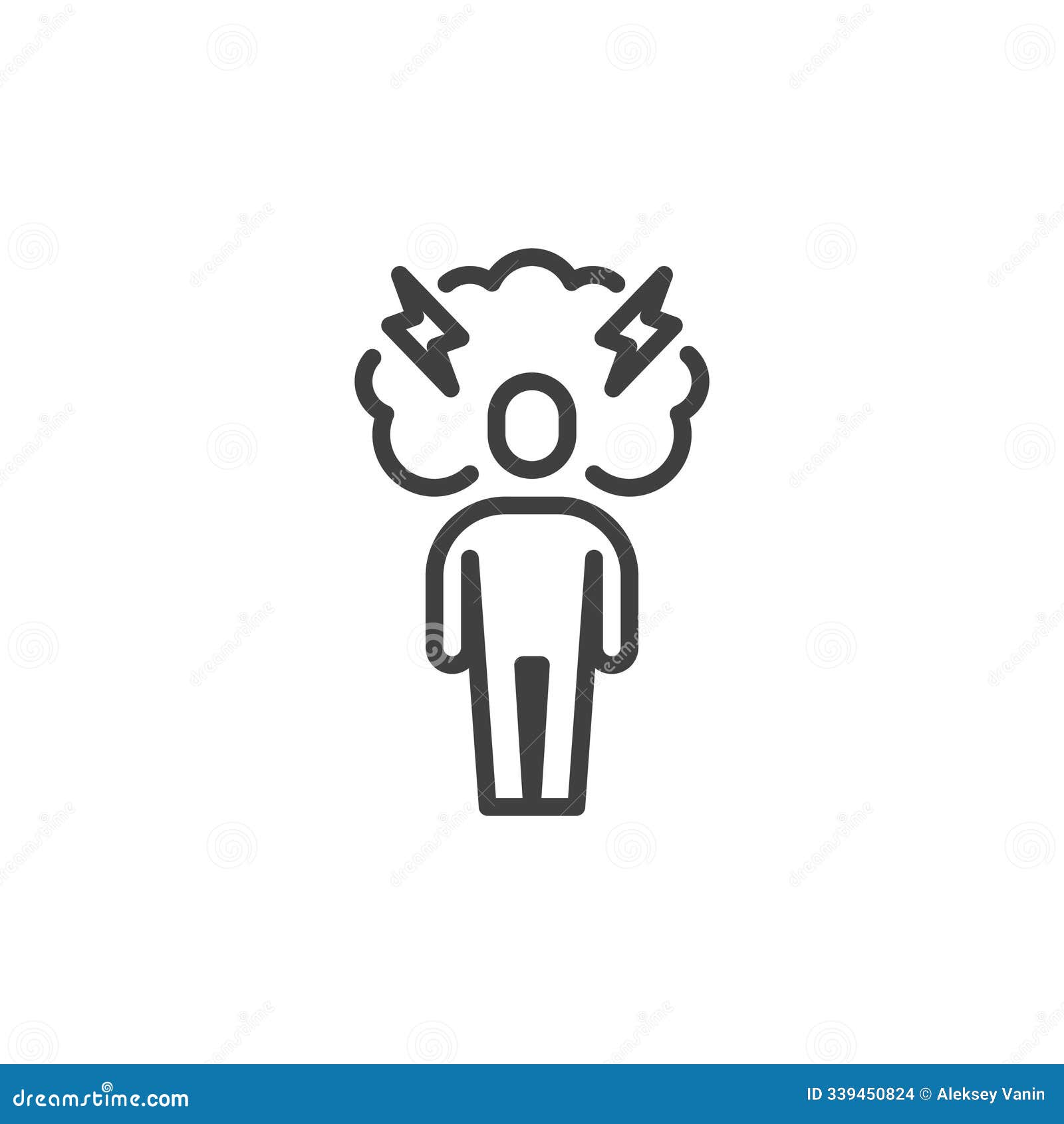 PTSD, Icon In Line Design. PTSD, Trauma, Flashback, Anxiety, Mental ...