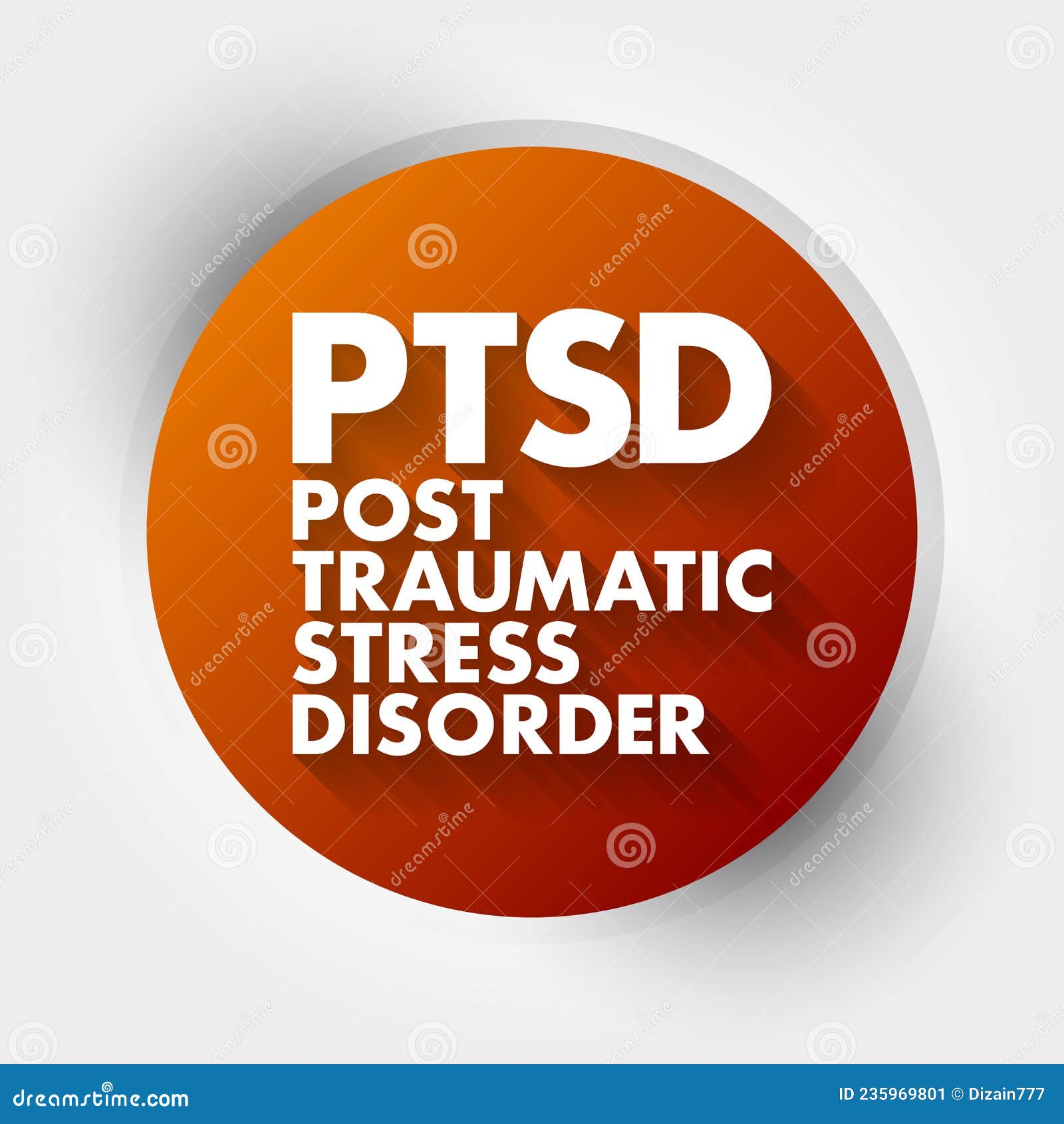 PTSD - Posttraumatic Stress Disorder Acronym Text, Medical Concept ...