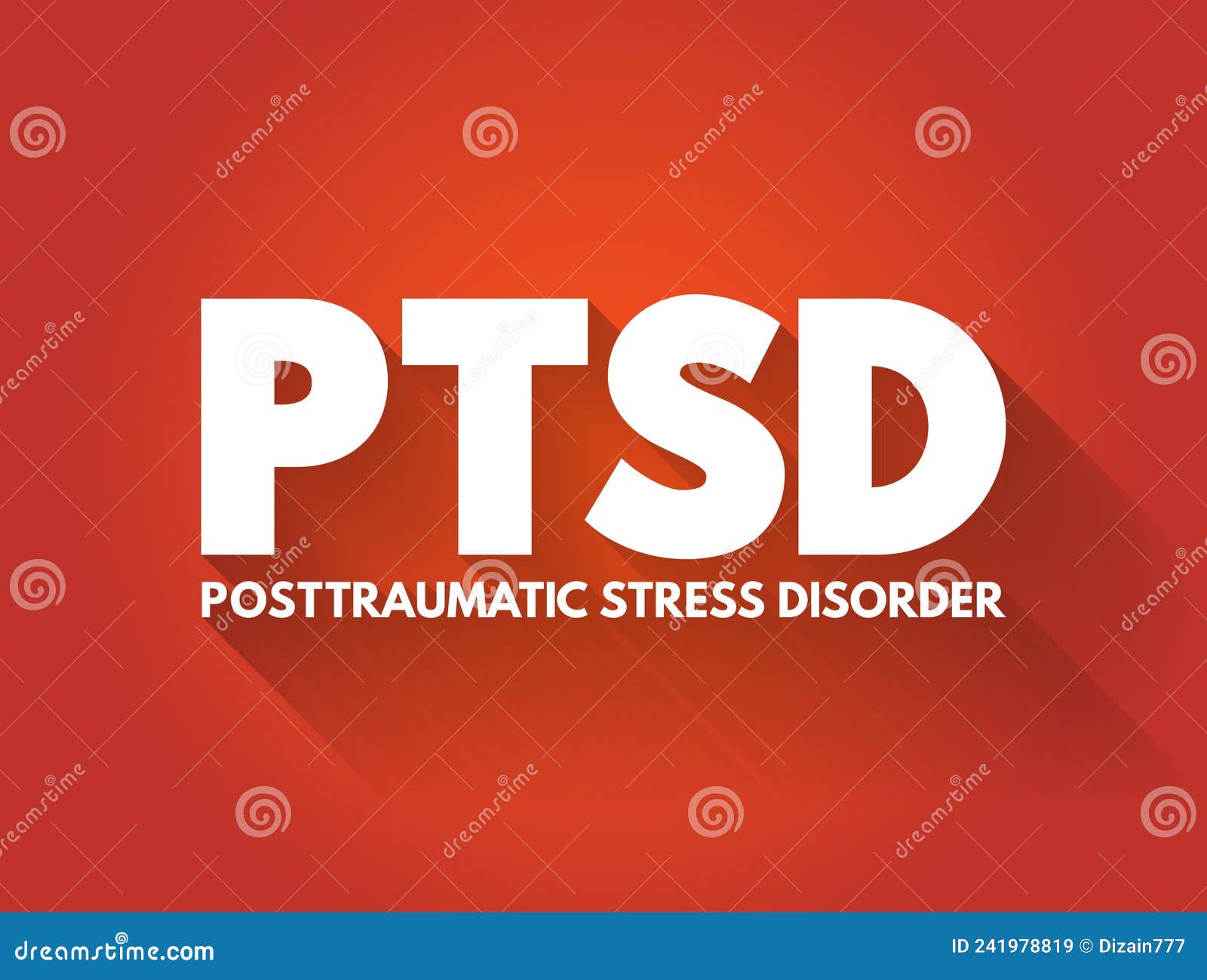 PTSD - Posttraumatic Stress Disorder Acronym Text, Medical Concept ...