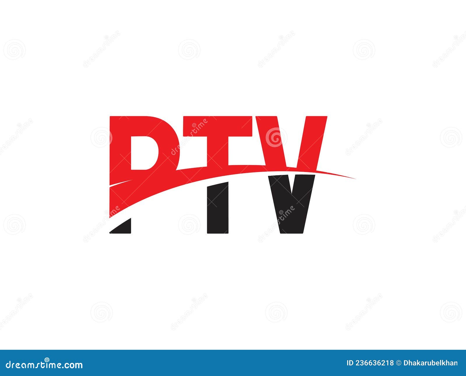 PTV Letter Initial Logo Design Vector Illustration Stock Vector ...