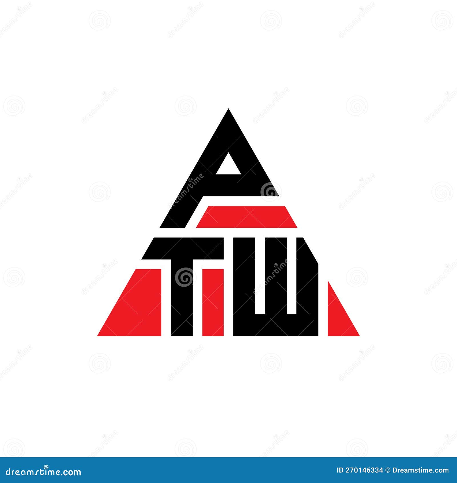 PTW Triangle Letter Logo Design with Triangle Shape. PTW Triangle Logo ...