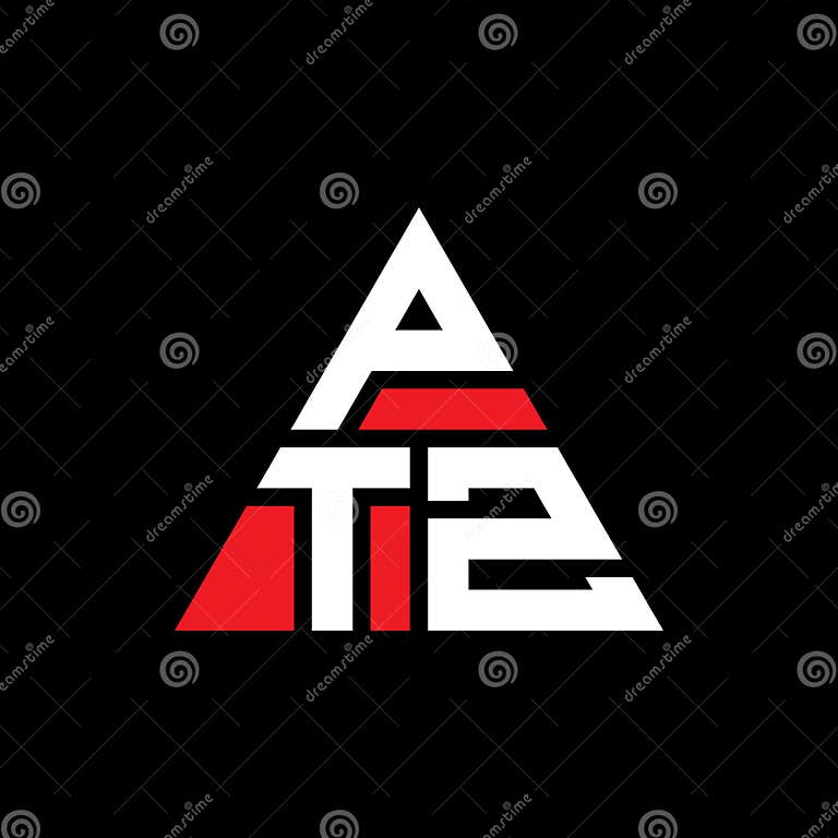 PTZ Triangle Letter Logo Design with Triangle Shape. PTZ Triangle Logo ...