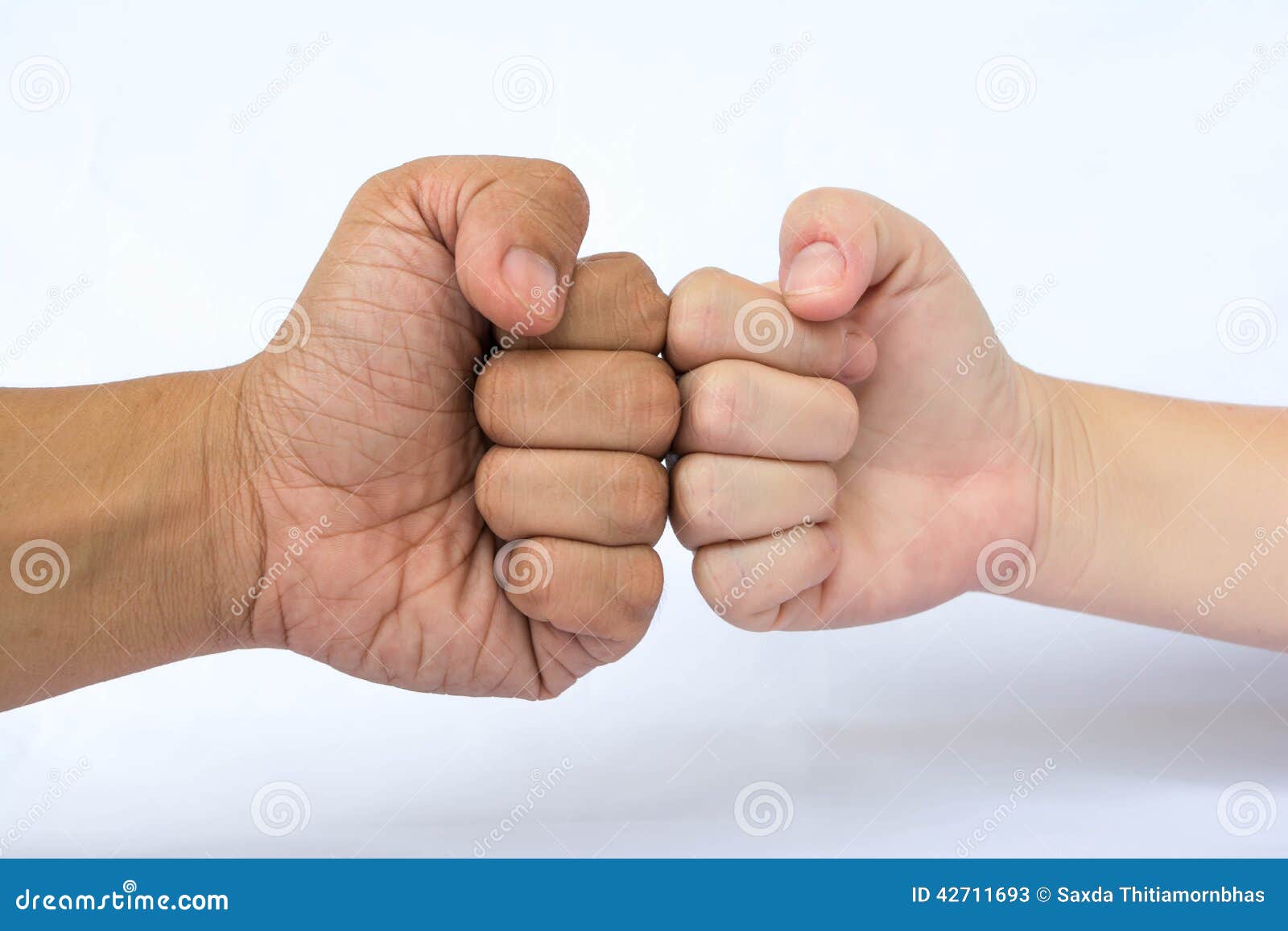 Puño de dos manos imagen de archivo. Imagen de blanco - 42711693