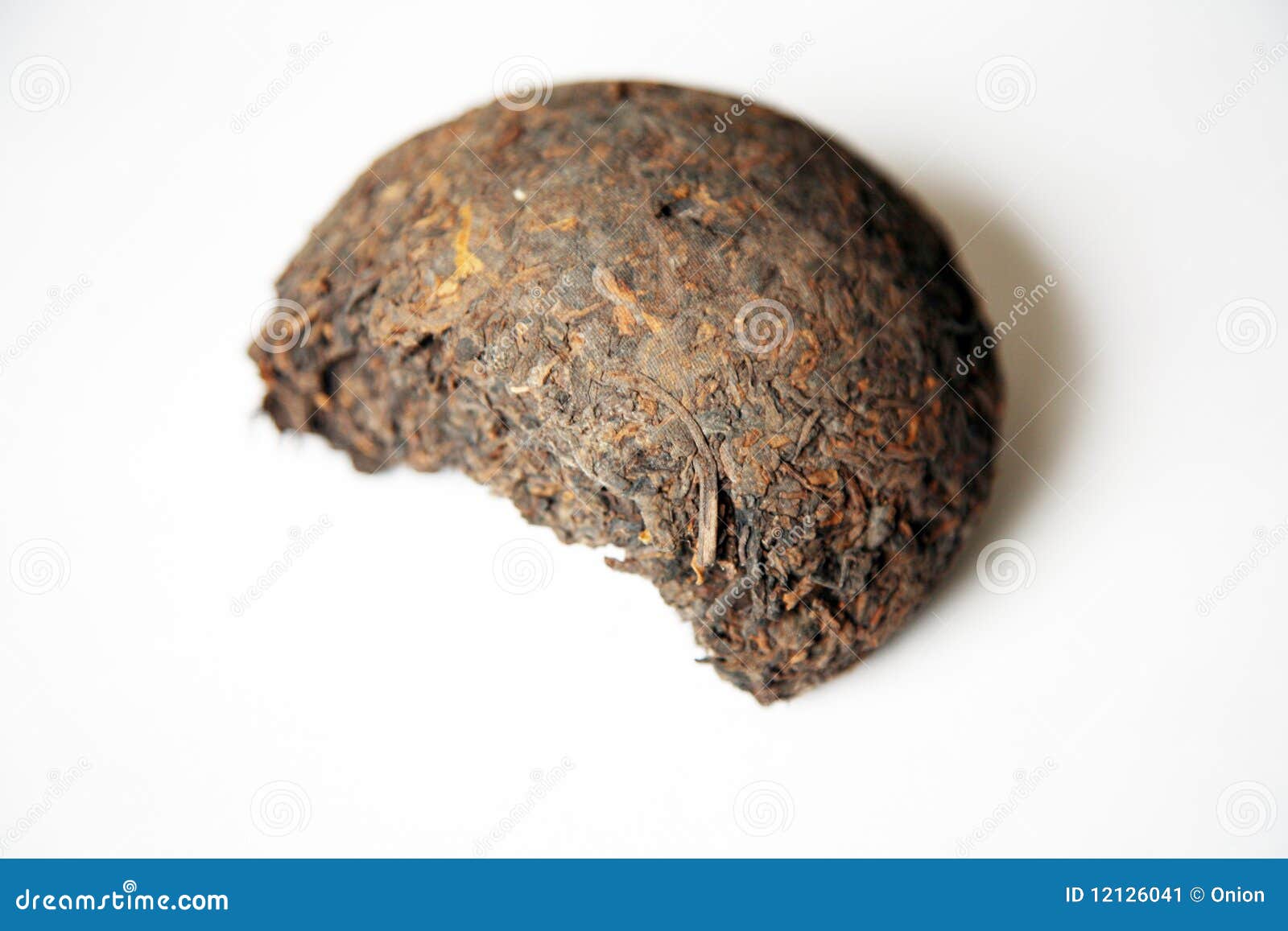 Pu-erh Chinese Tea in a Block Stock Image - Image of caffeine, round ...