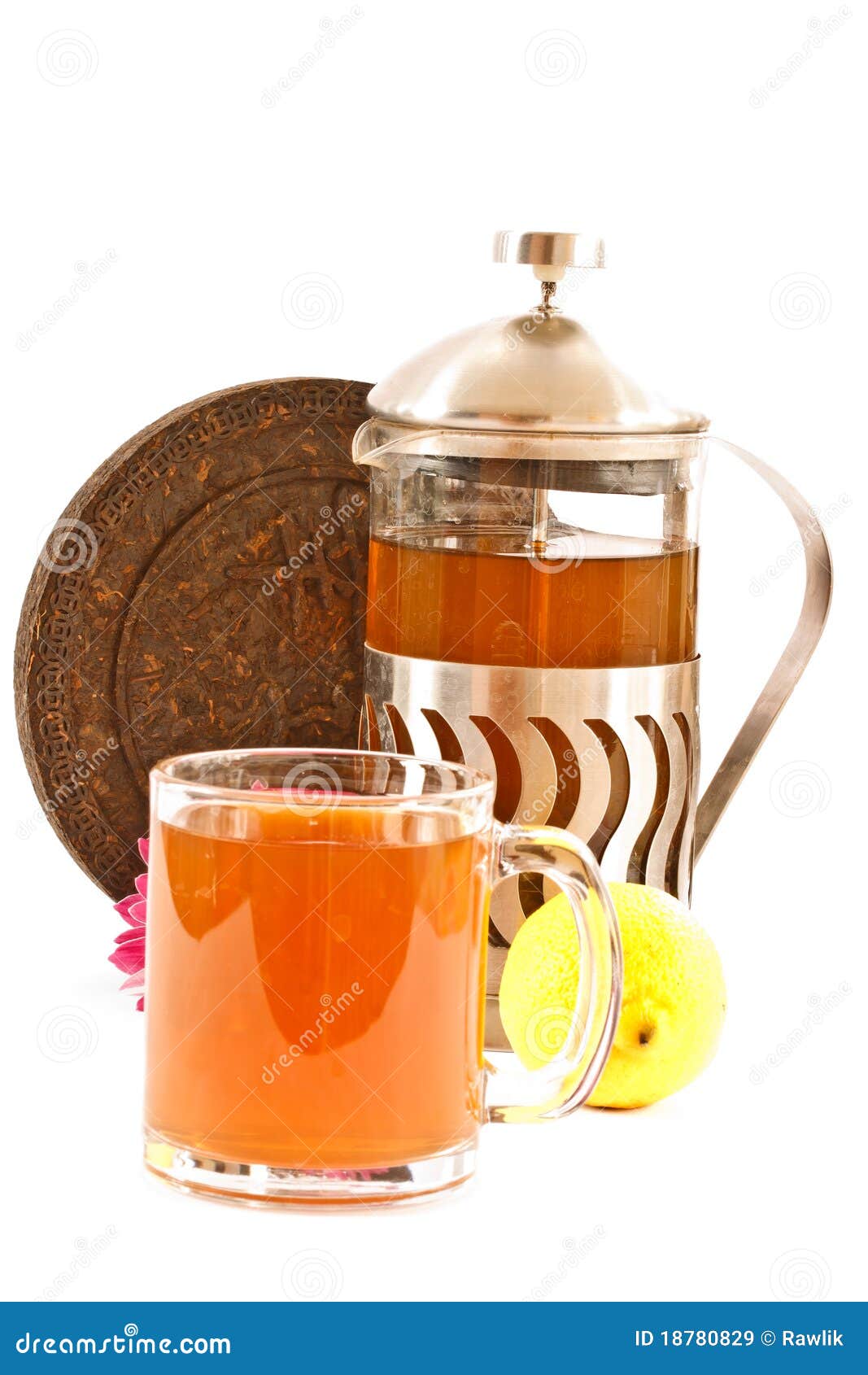 Pu-erh tea stock image. Image of medicine, pressed, natural - 18780829