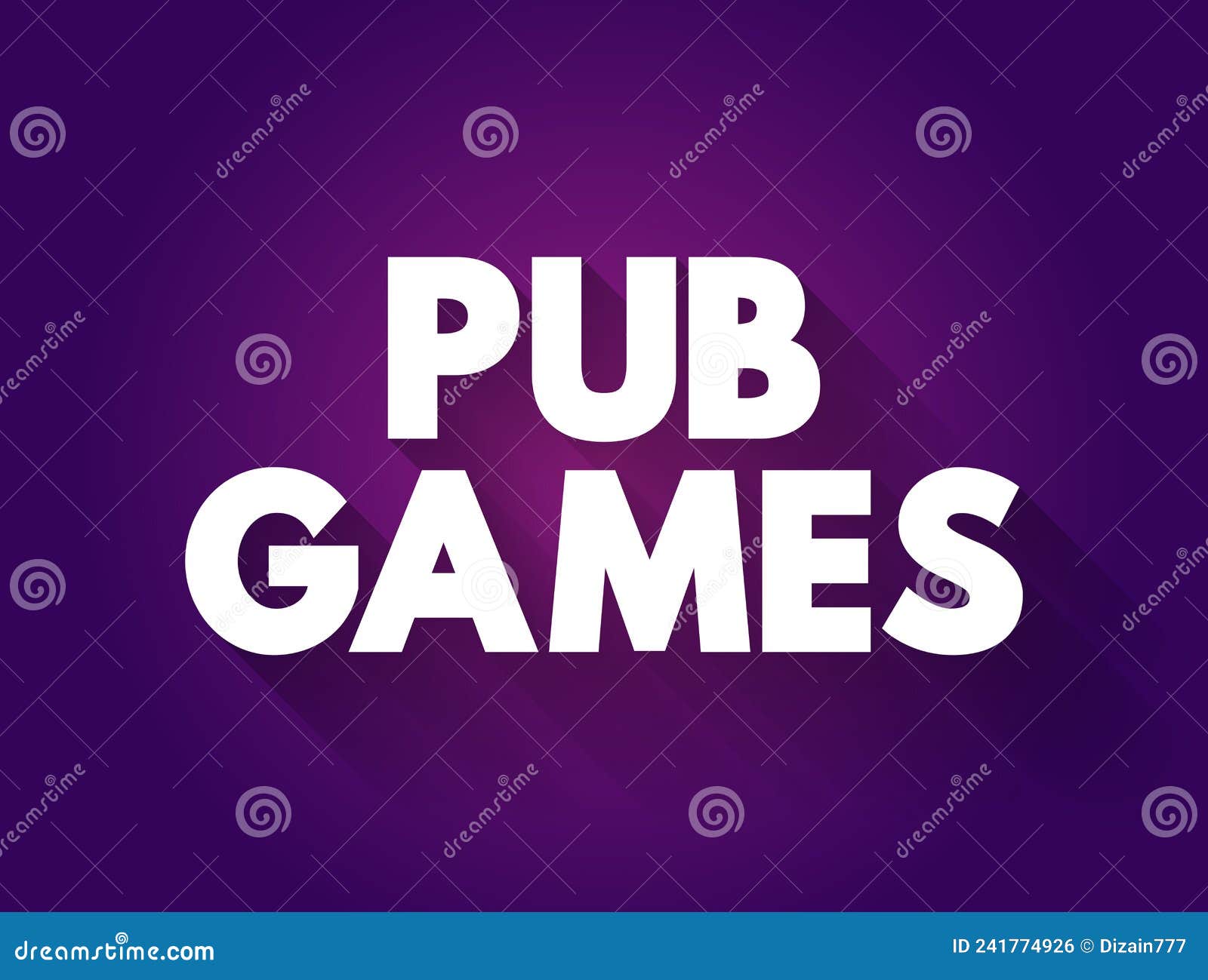 Pub Games Text Quote, Concept Background Stock Illustration ...