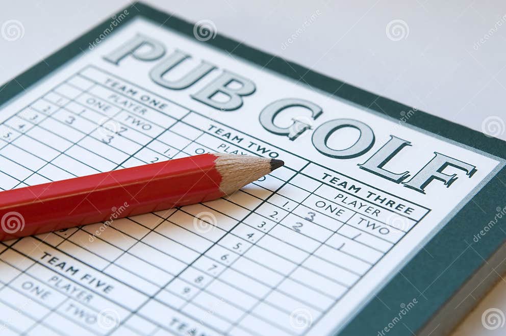Pub Golf stock image. Image of alcoholism, golf, scoring - 22646111