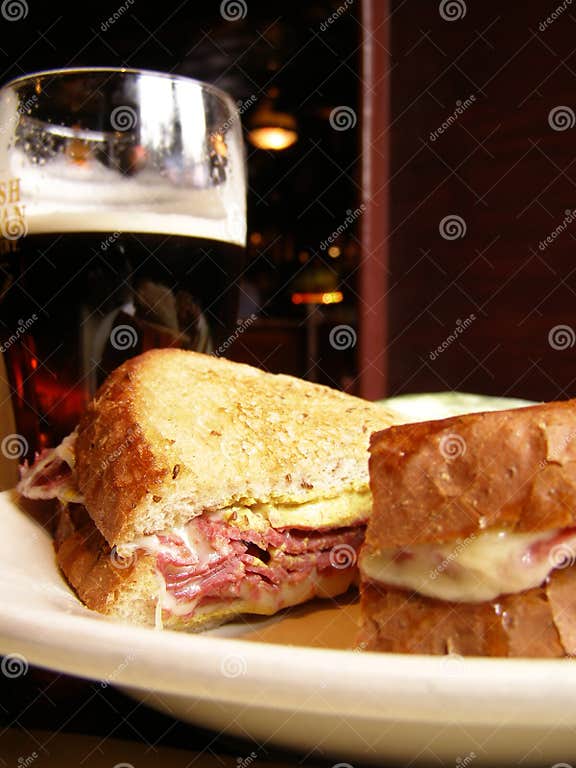 Pub Lunch stock photo. Image of dark, lunch, alcohol, grilled - 1901928
