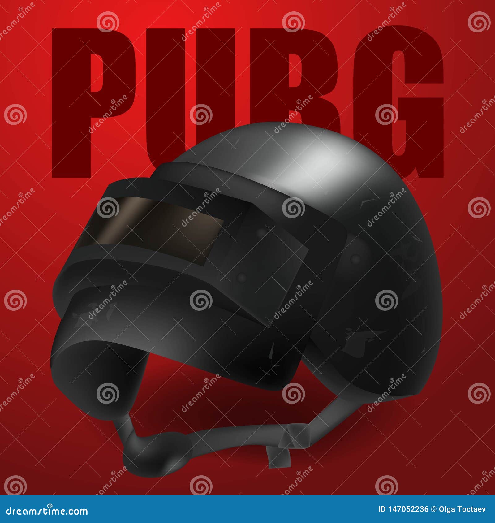 PUBG - PlayerUnknowns Battlegrounds Game. Vector Helmet From ...