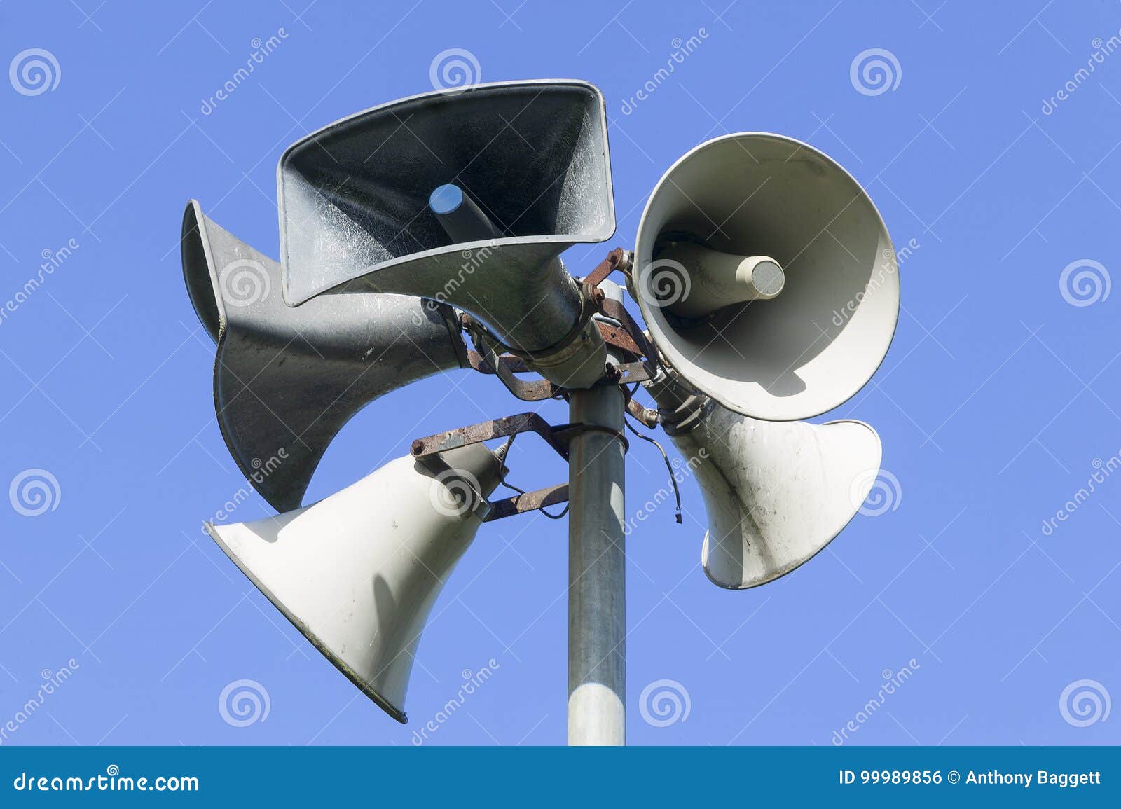 Public address system stock photo. Image of announcement - 99989856