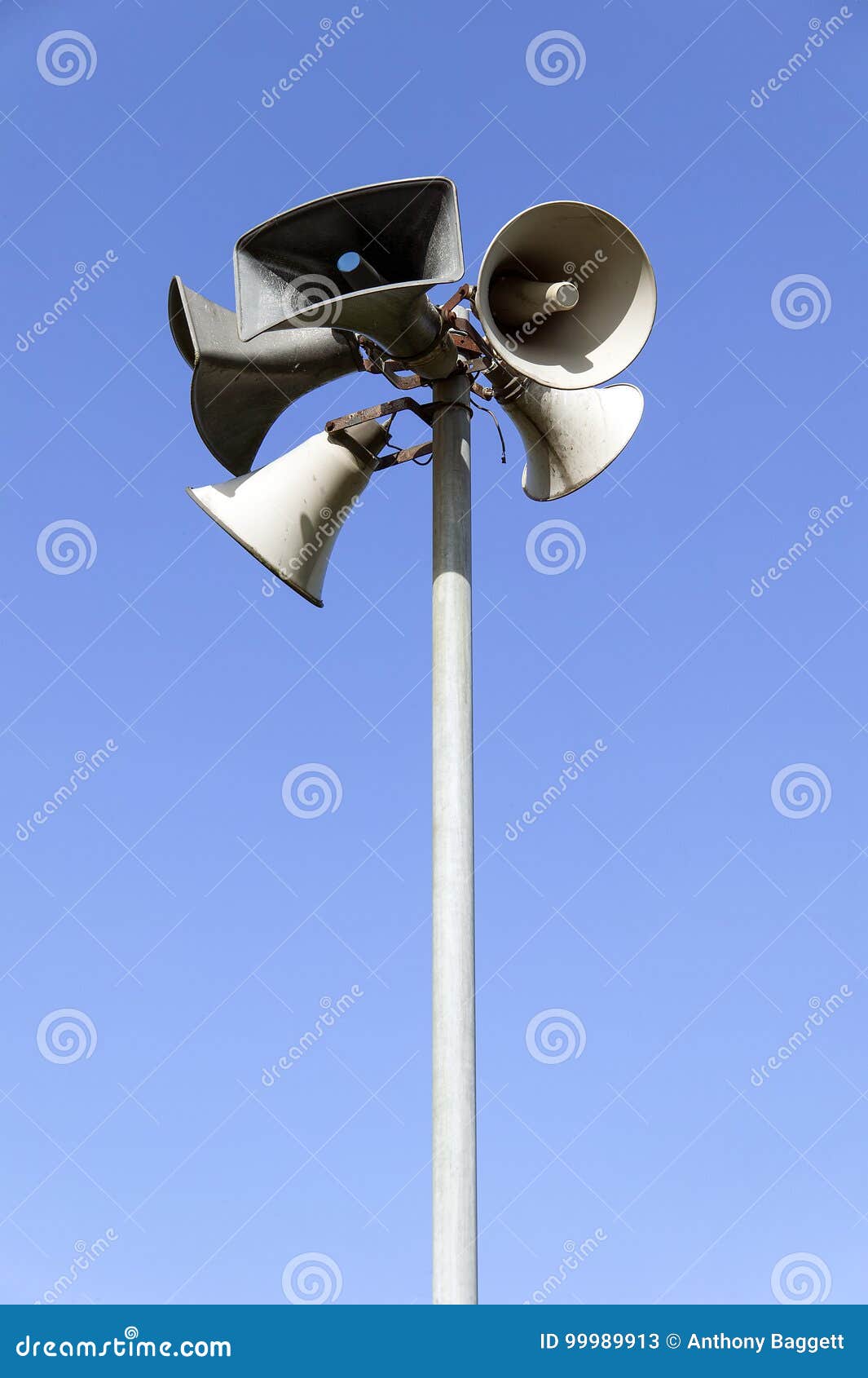 Public address system stock image. Image of announcement - 99989913