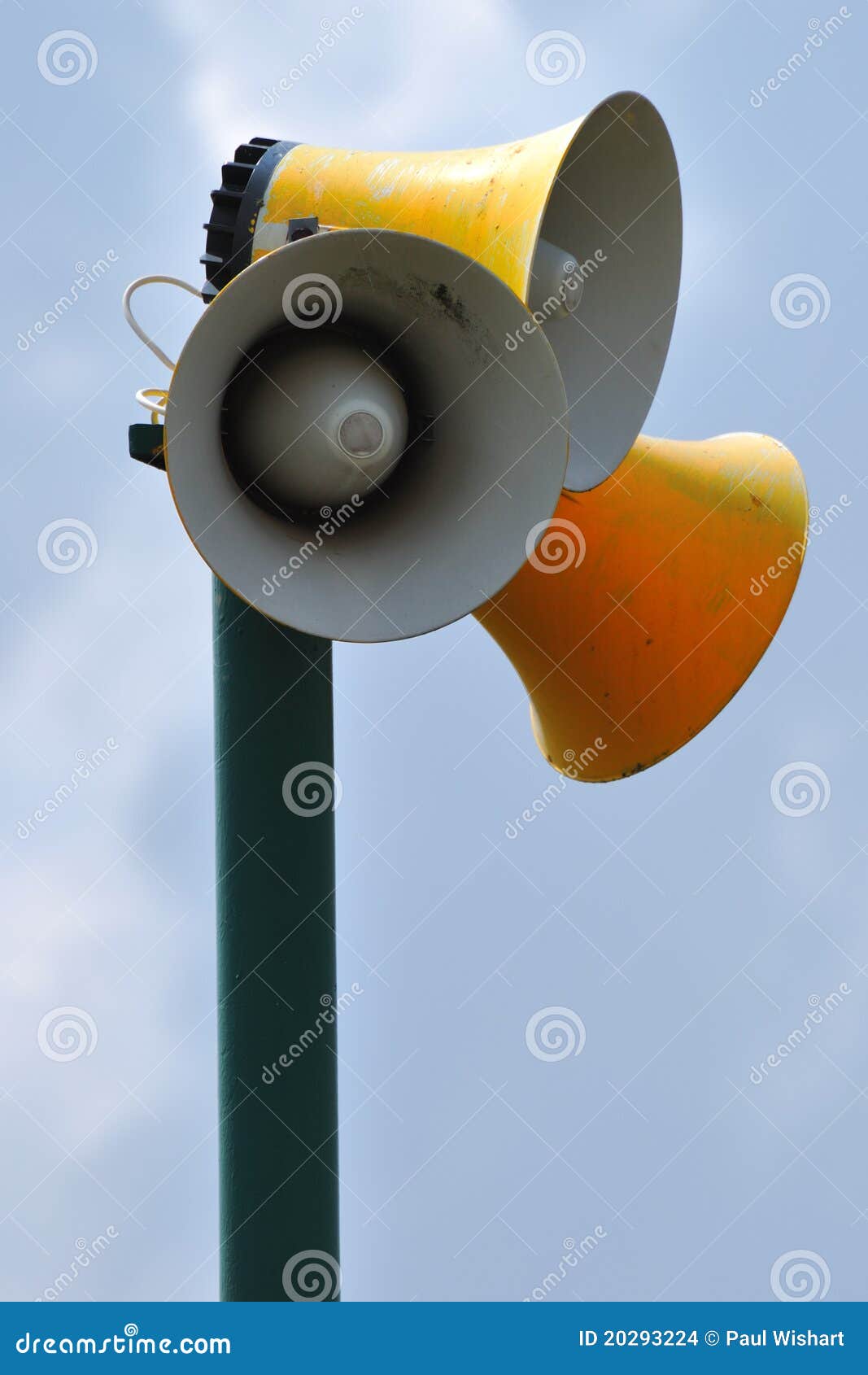 Loud-hailers On Police Car For Message Information At Emergency ...