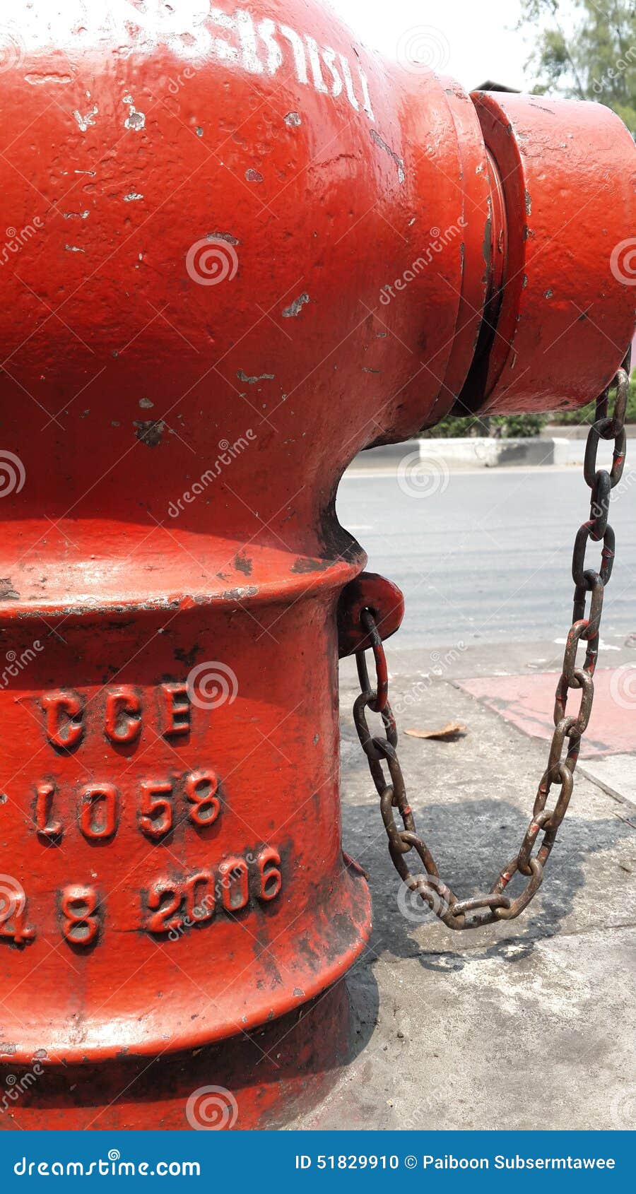 Fire hose water outlet stock photo. Image of house, help - 51829910