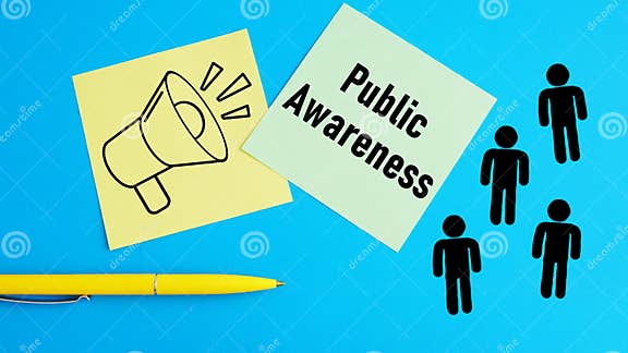 Public Awareness is Shown Using the Text Stock Image - Image of ...