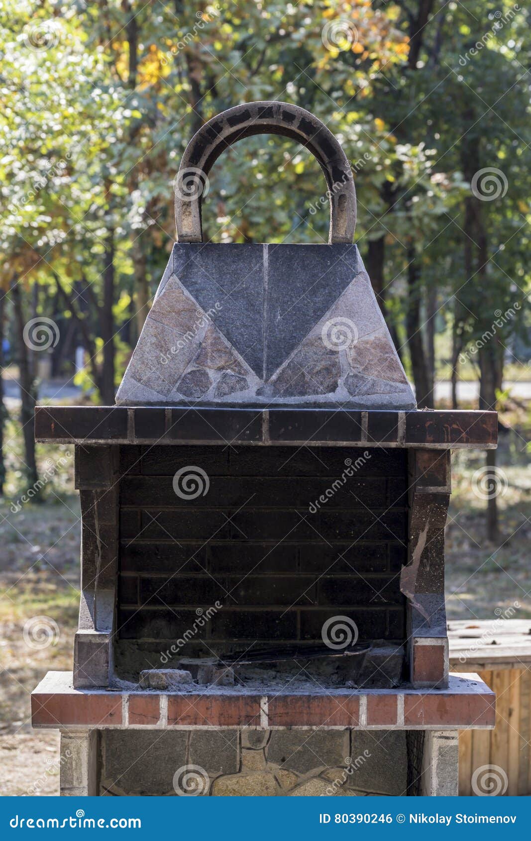 Public barbeque in a park stock photo. Image of barbeque - 80390246