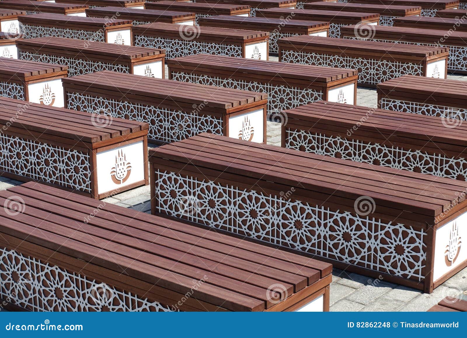 Public Benches in Istanbul stock photo. Image of design - 82862248