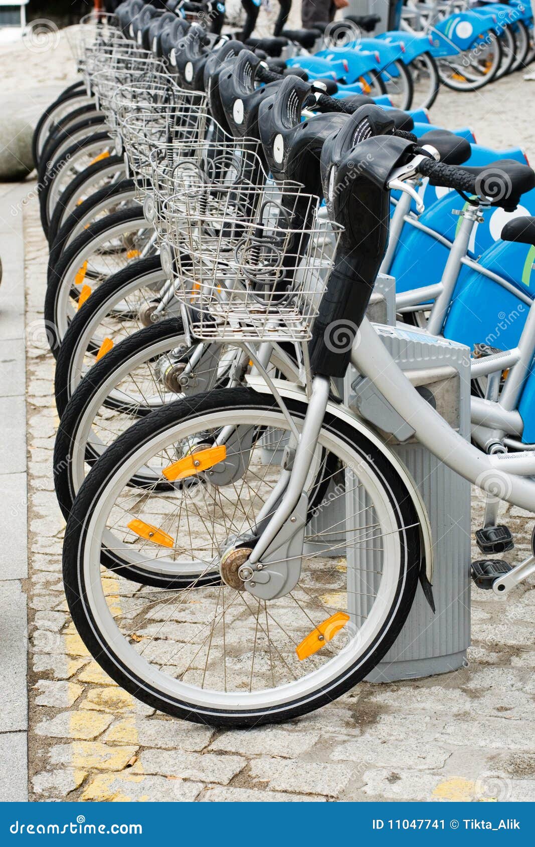 Public bikes stock image. Image of transportation, vertical - 11047741