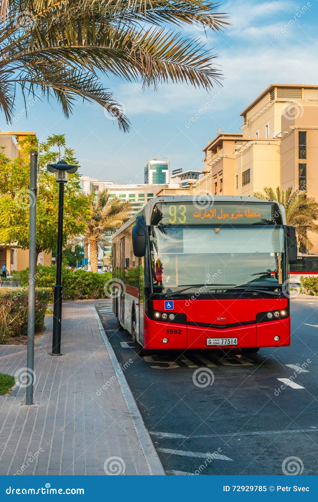 Public Bus in Dubai editorial image. Image of transport - 72929785