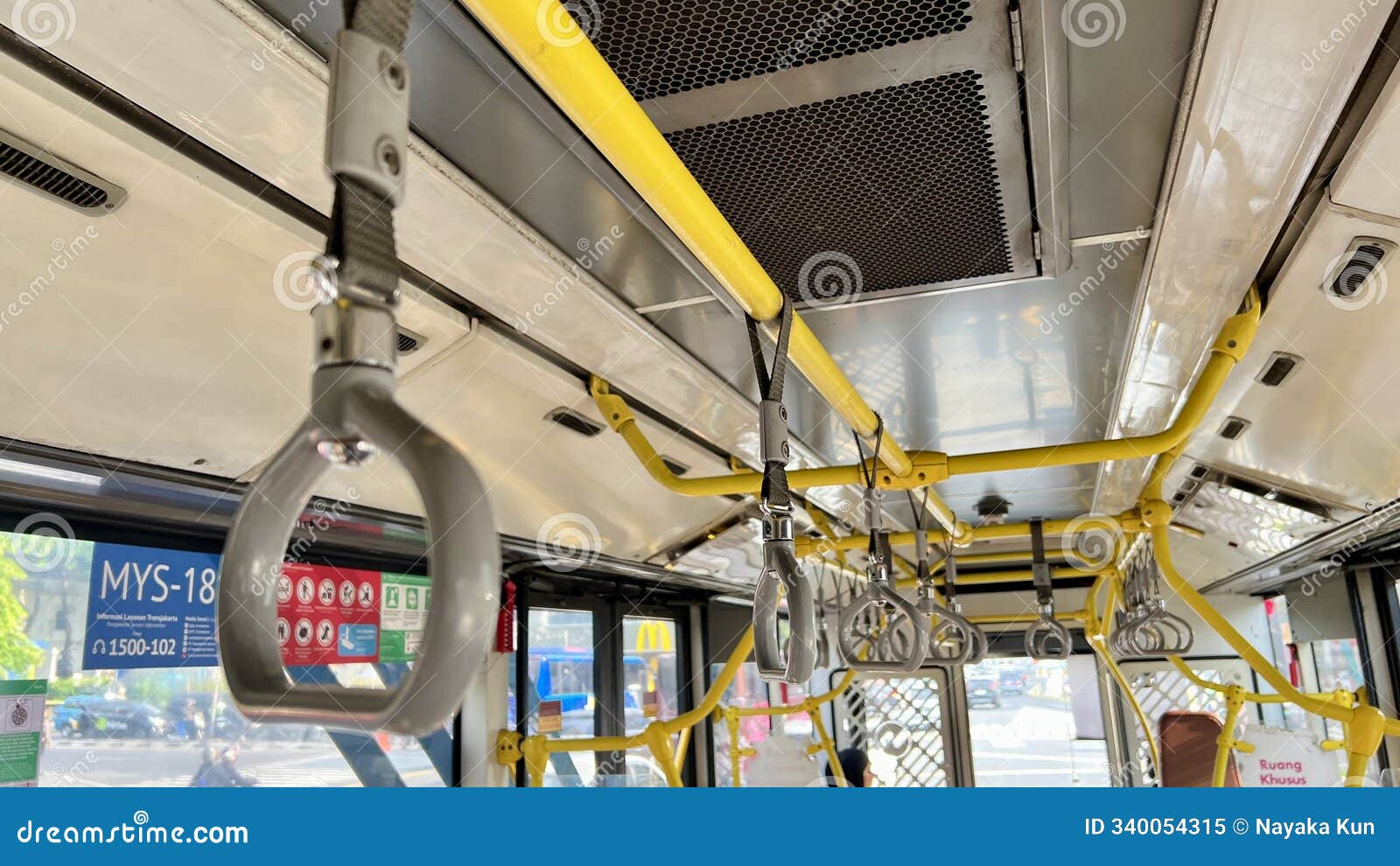 Inside of City Bus in Indonesia Editorial Image - Image of architecture ...