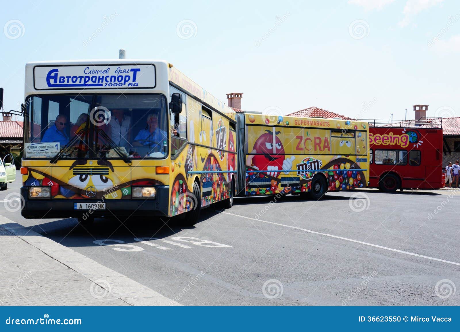 Public bus editorial image. Image of bulgaria, nesebar - 36623550