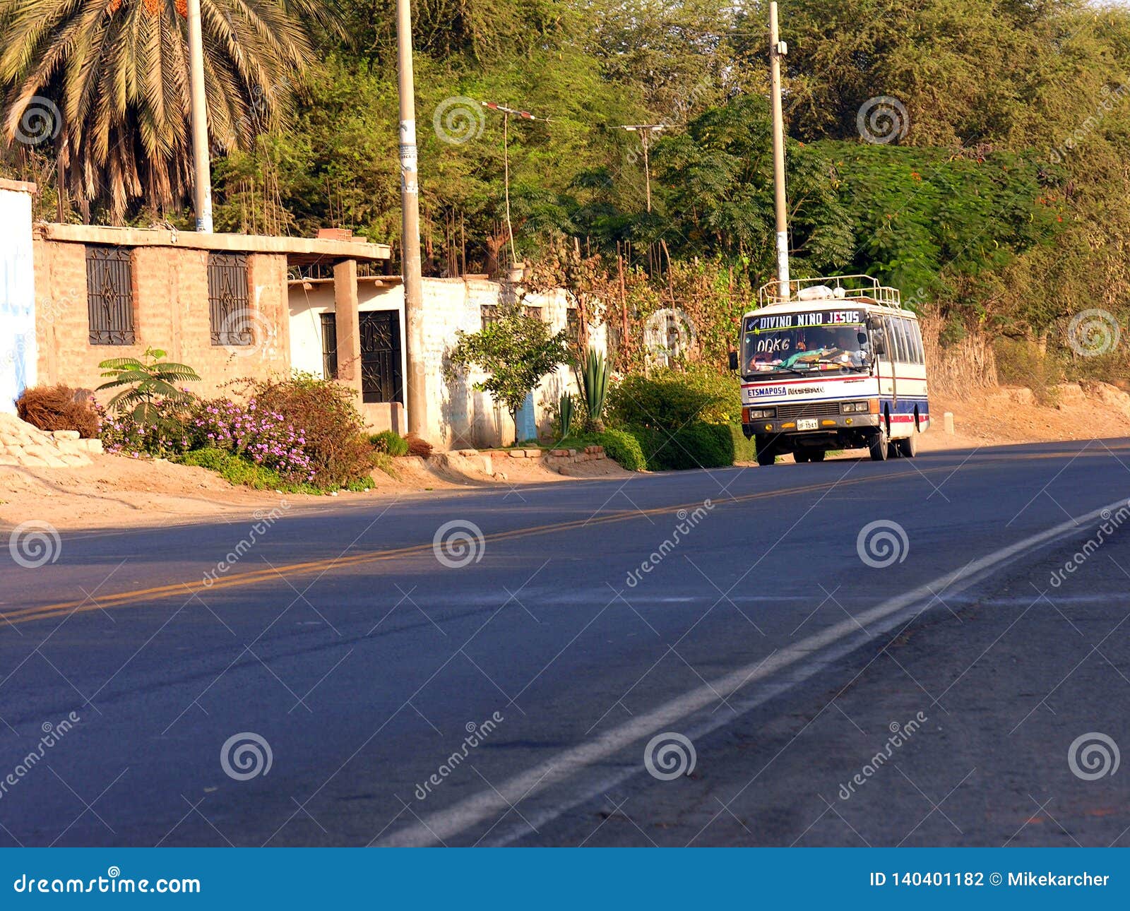 Public bus in peru editorial photography. Image of transportation ...