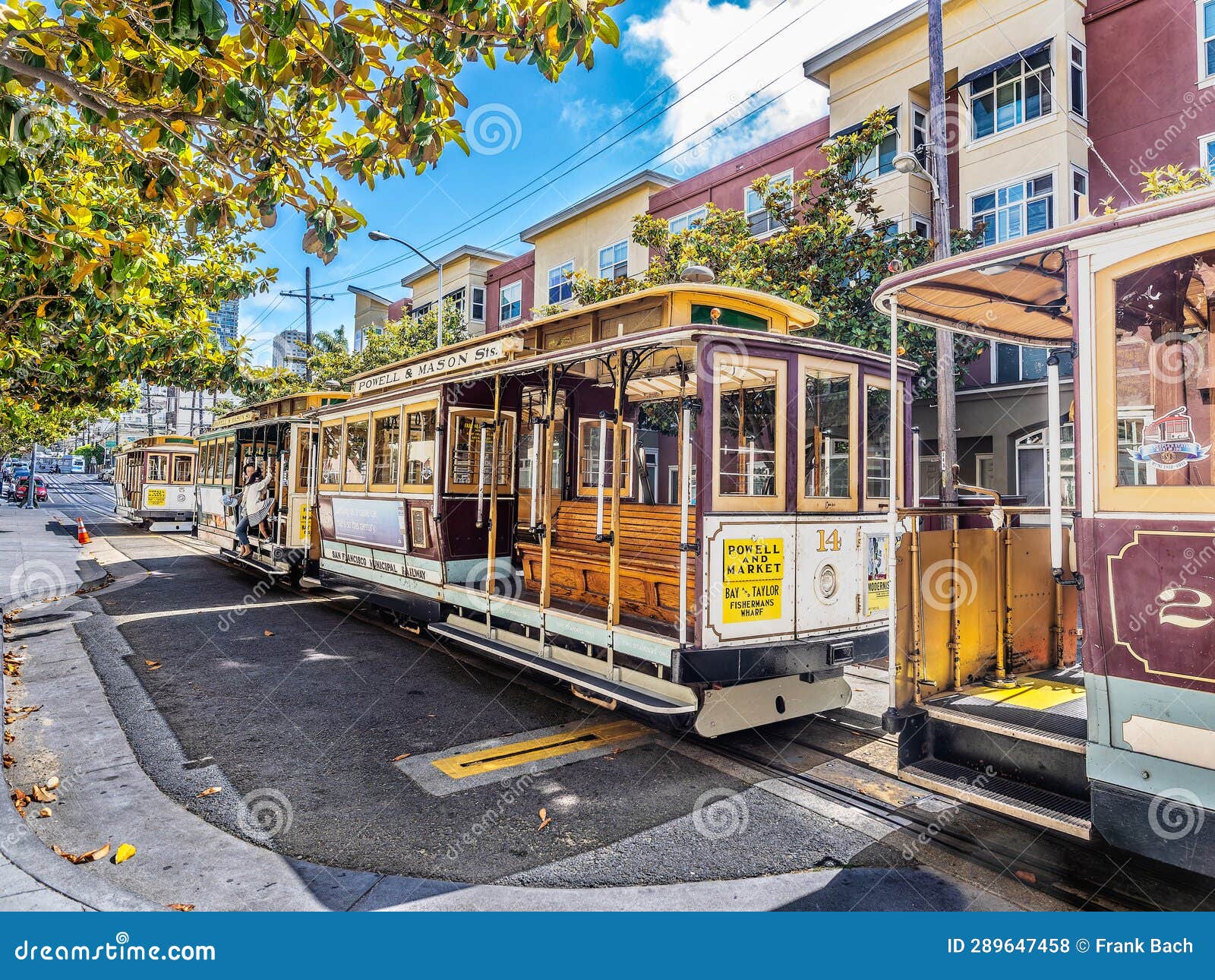 Public Cable Trams in San Francisco, California, USA Editorial Stock ...