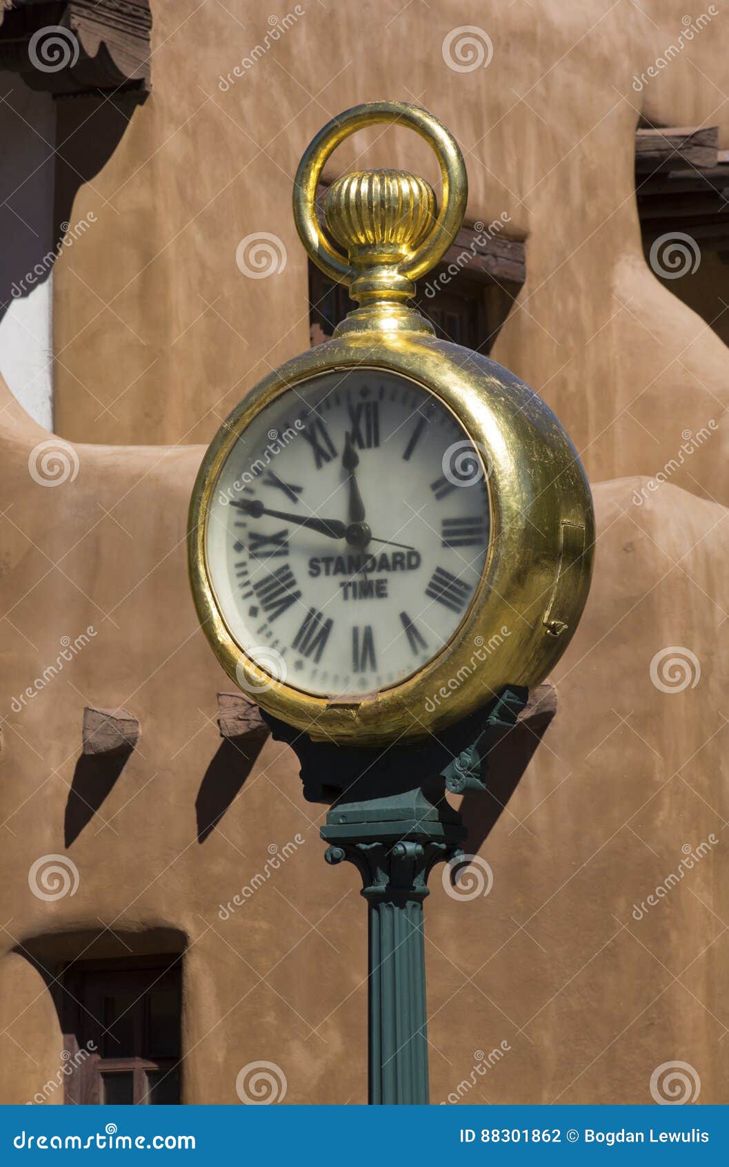 Public clock stock photo. Image of checking, colored - 88301862