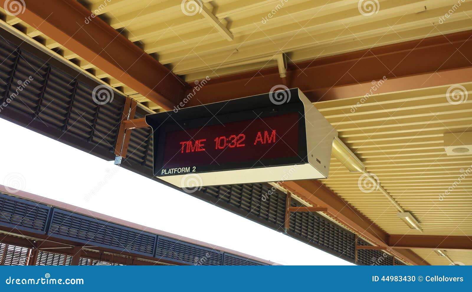Public Digital Train Display Stock Photo - Image of display ...