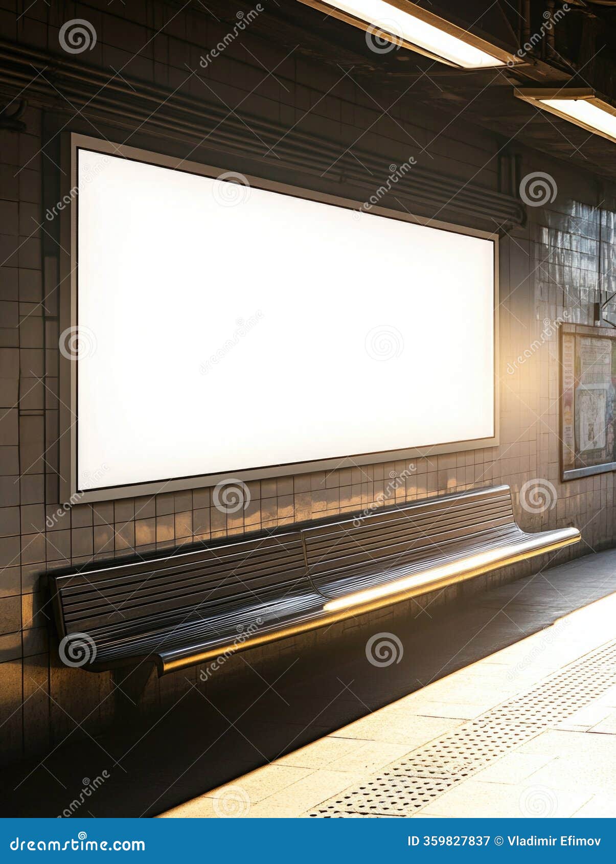 Public Display Screen in Subway Stock Image - Image of transit, public ...