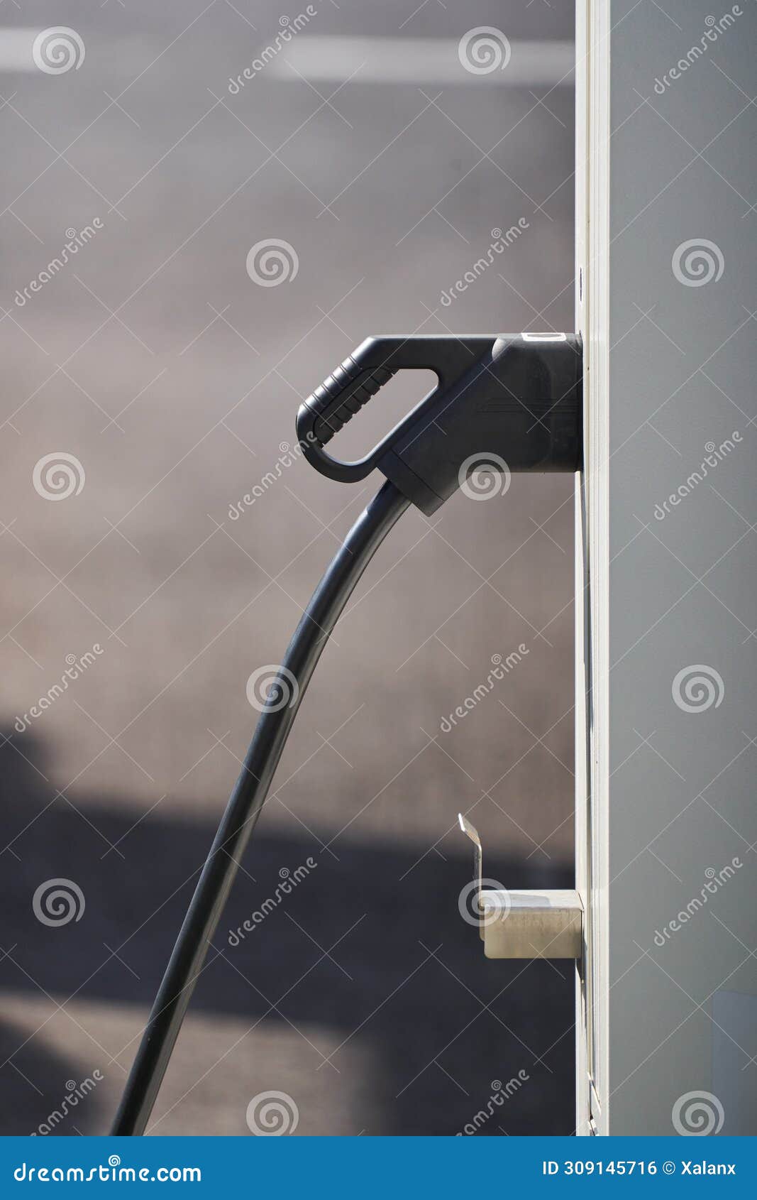 Public Socket For Recharging Electricity For Electric Vehicles, White ...