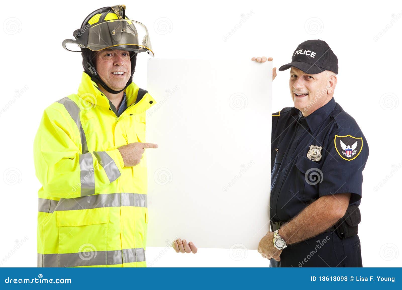 Public Employees Holding Sign Stock Photo - Image of collar ...