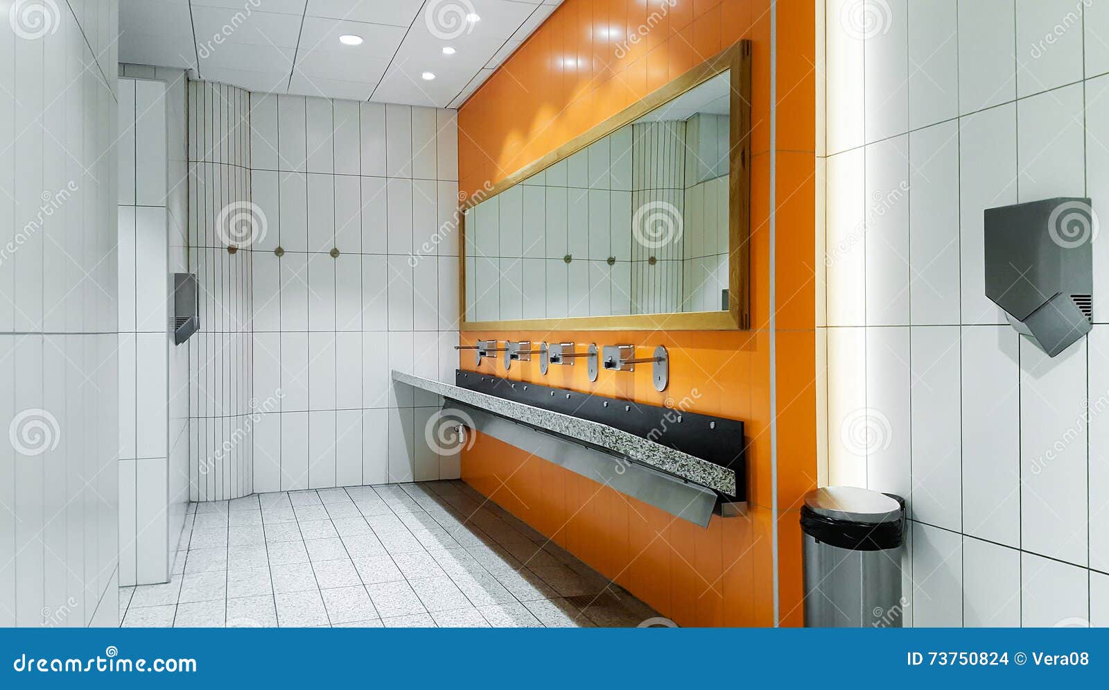 Public empty restroom stock photo. Image of bath, indoor - 73750824