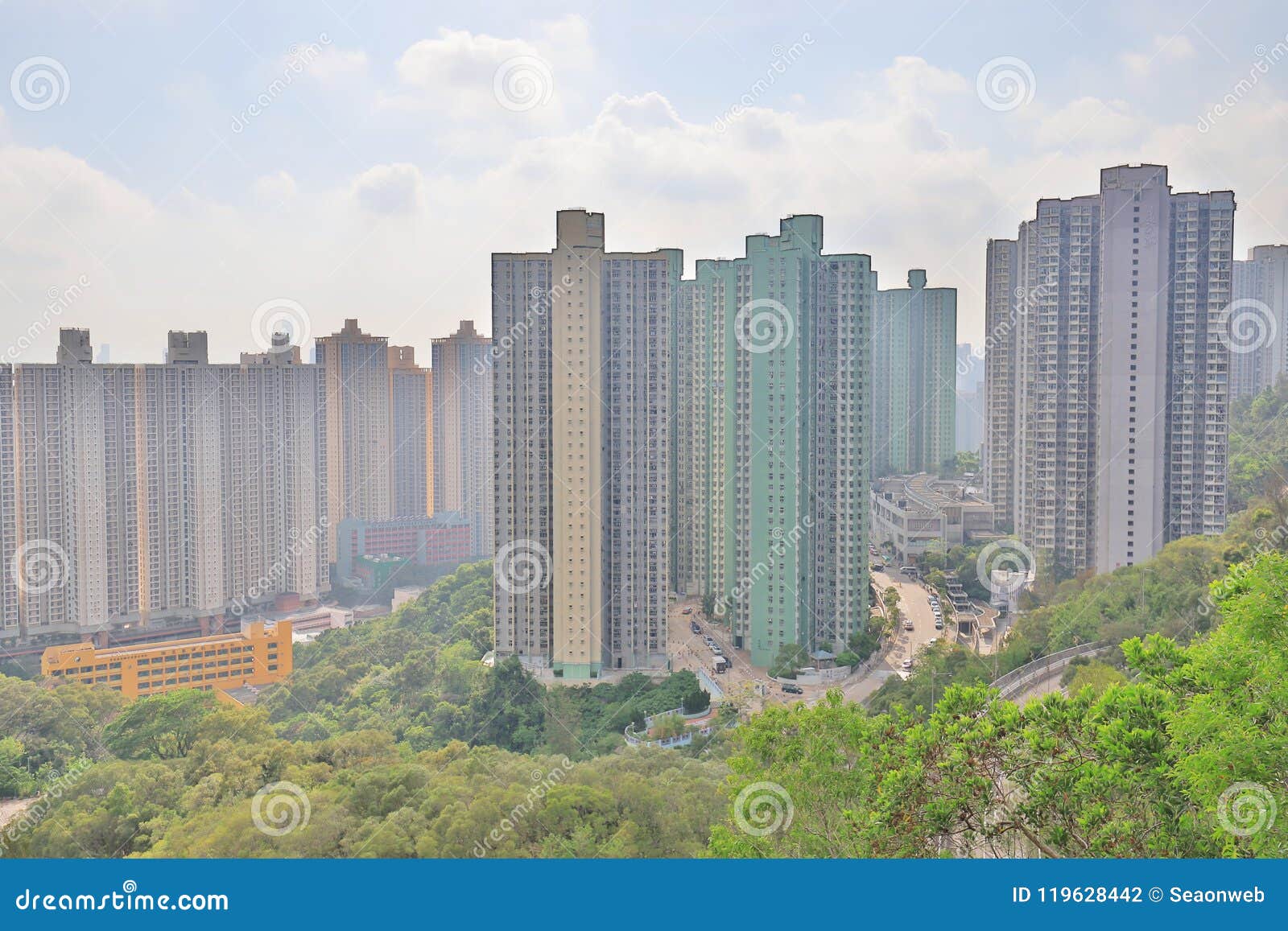 A Public Estate Built by Government at Tko Stock Photo - Image of land ...