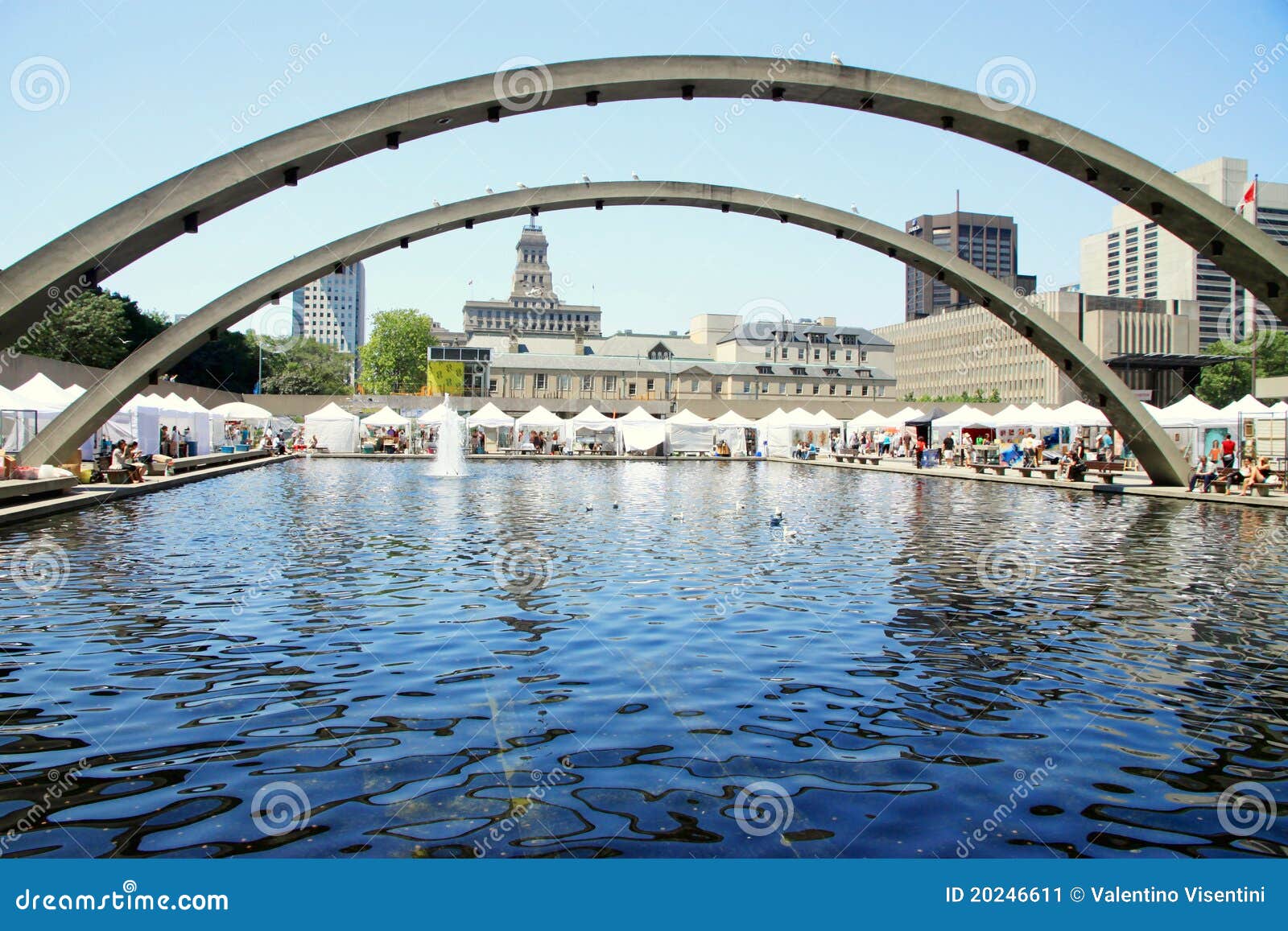 Public Event in a Square stock image. Image of centre - 20246611
