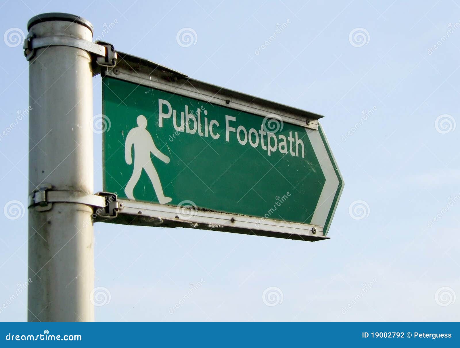 Public Footpath Sign stock photo. Image of post, route - 19002792