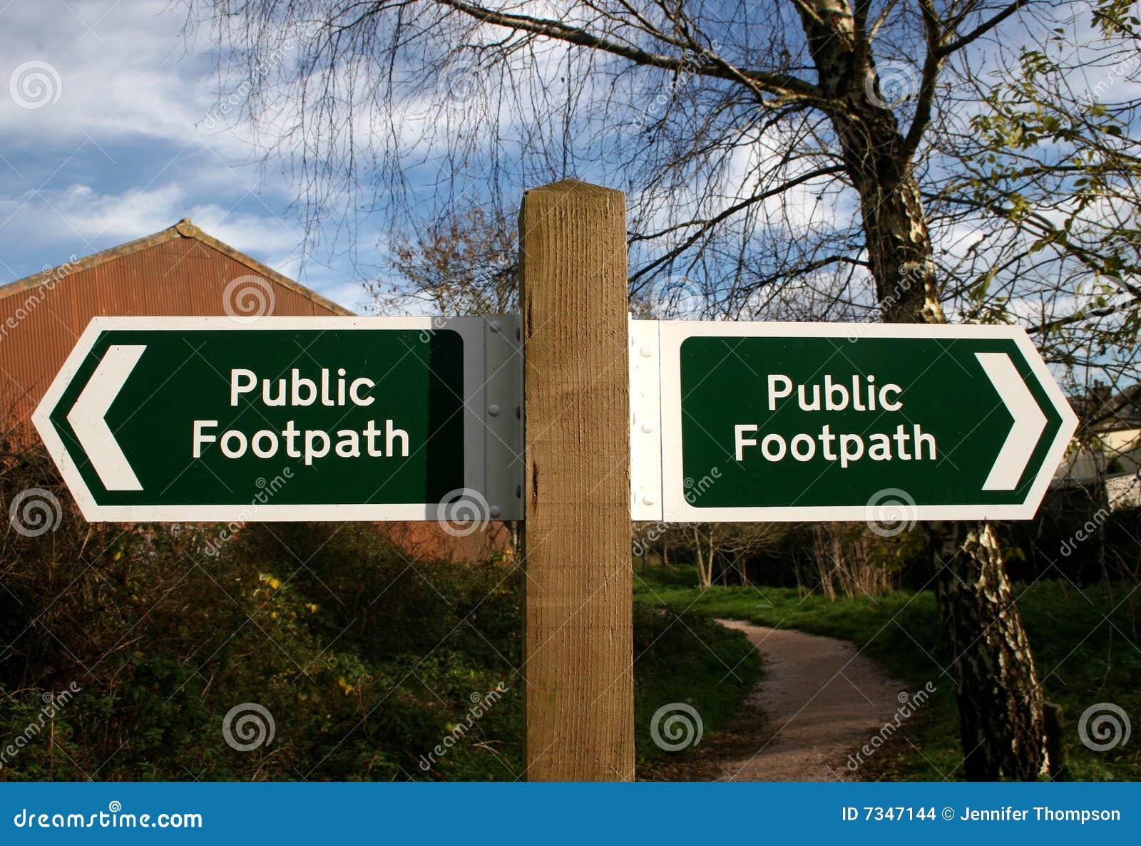 Public footpath sign stock photo. Image of footpath, trail - 7347144