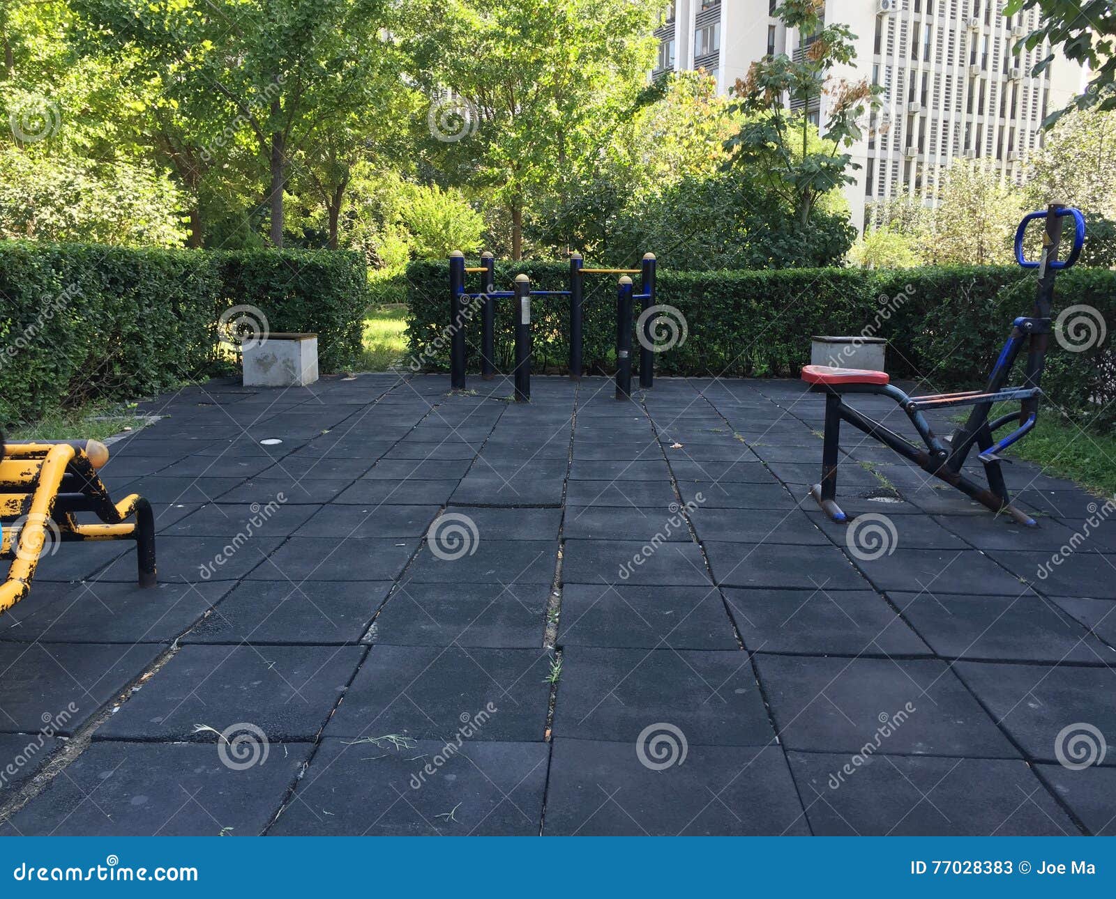 Public Gyms Facilities in Community Stock Image - Image of gyms, public ...