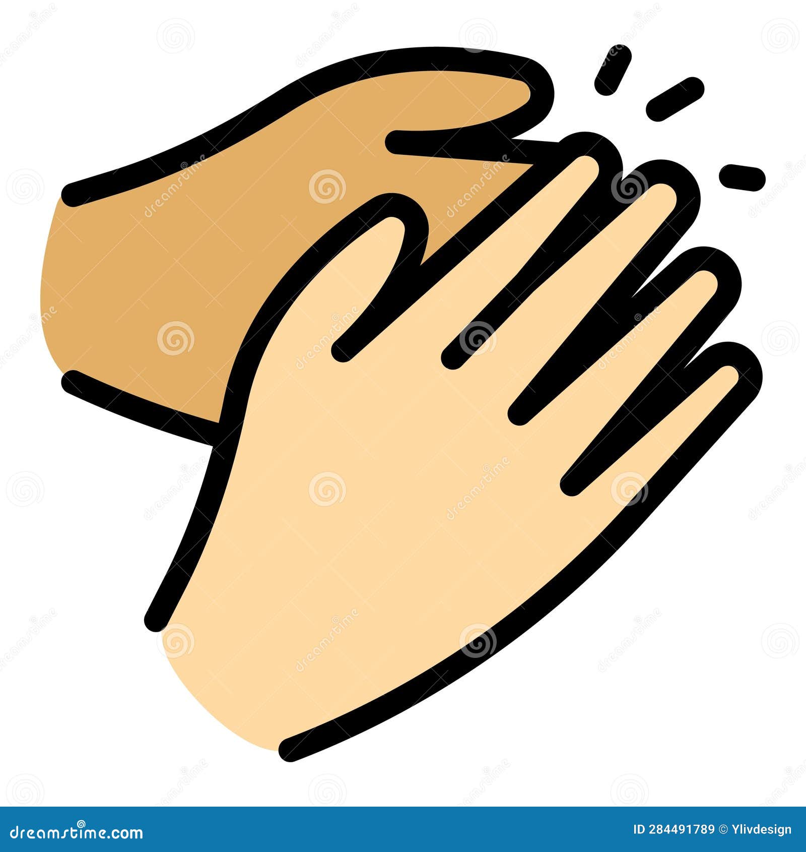 Public Handclap Icon Vector Flat Stock Illustration - Illustration of ...