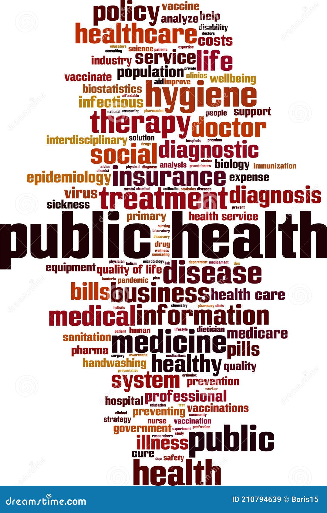 Public health word cloud stock vector. Illustration of quality - 210794639